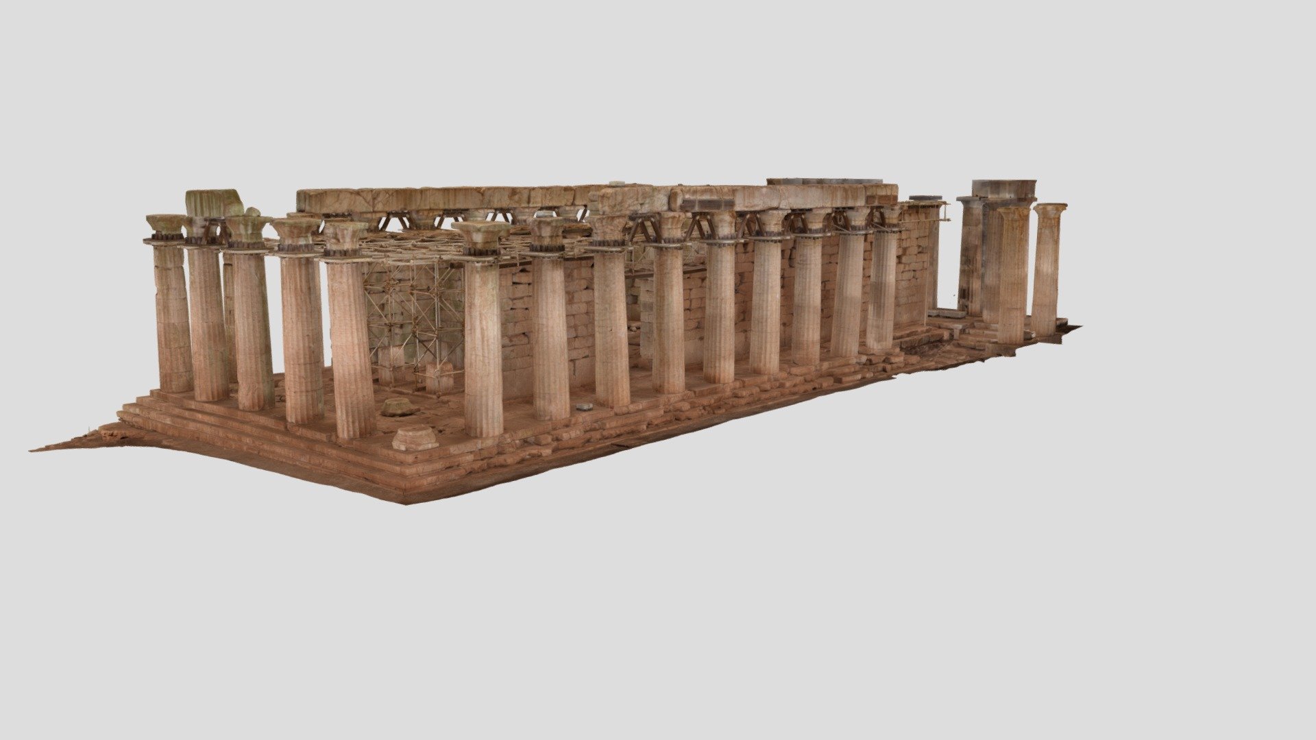 Temple of Apollo Epicurius at Bassae - 3D model by Dotsoft [776985b ...