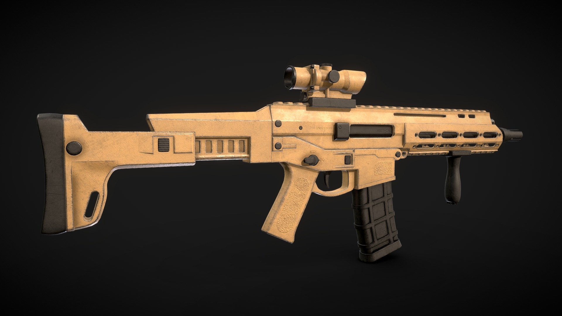 ACR Bushmaster (Game-Ready) - 3D model by Mahim Sood (@mahimsood ...