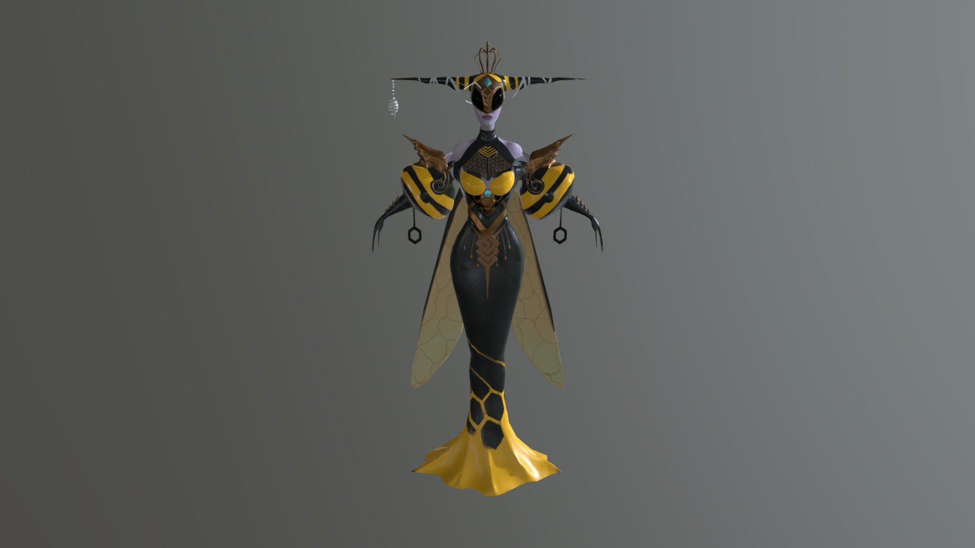 Bee Queen - 3D model by thaase.1 [776b18c] - Sketchfab
