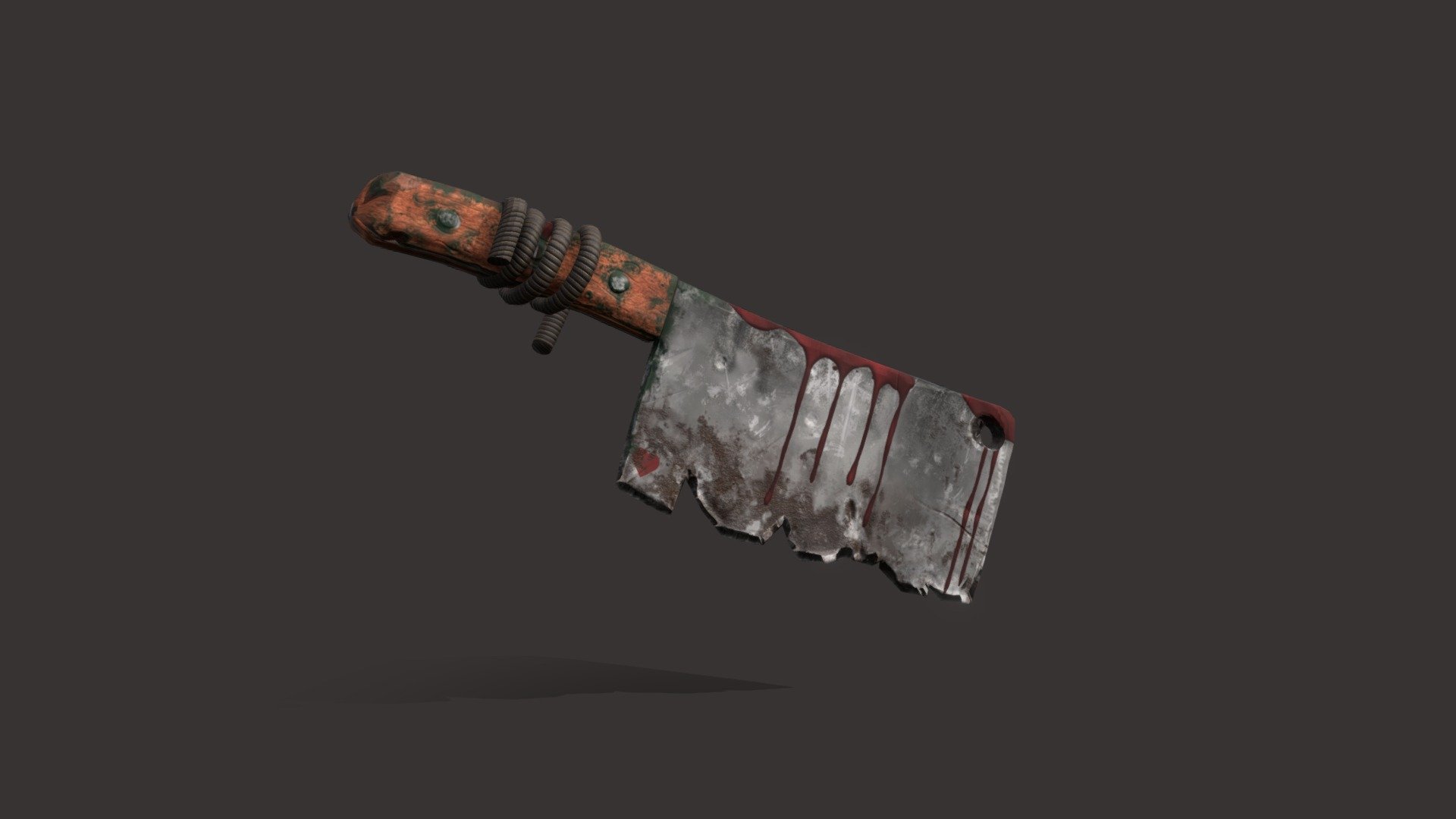 Cute friendly old butcher knife - 3D model by N-Ana-Maria [776d9f7 ...
