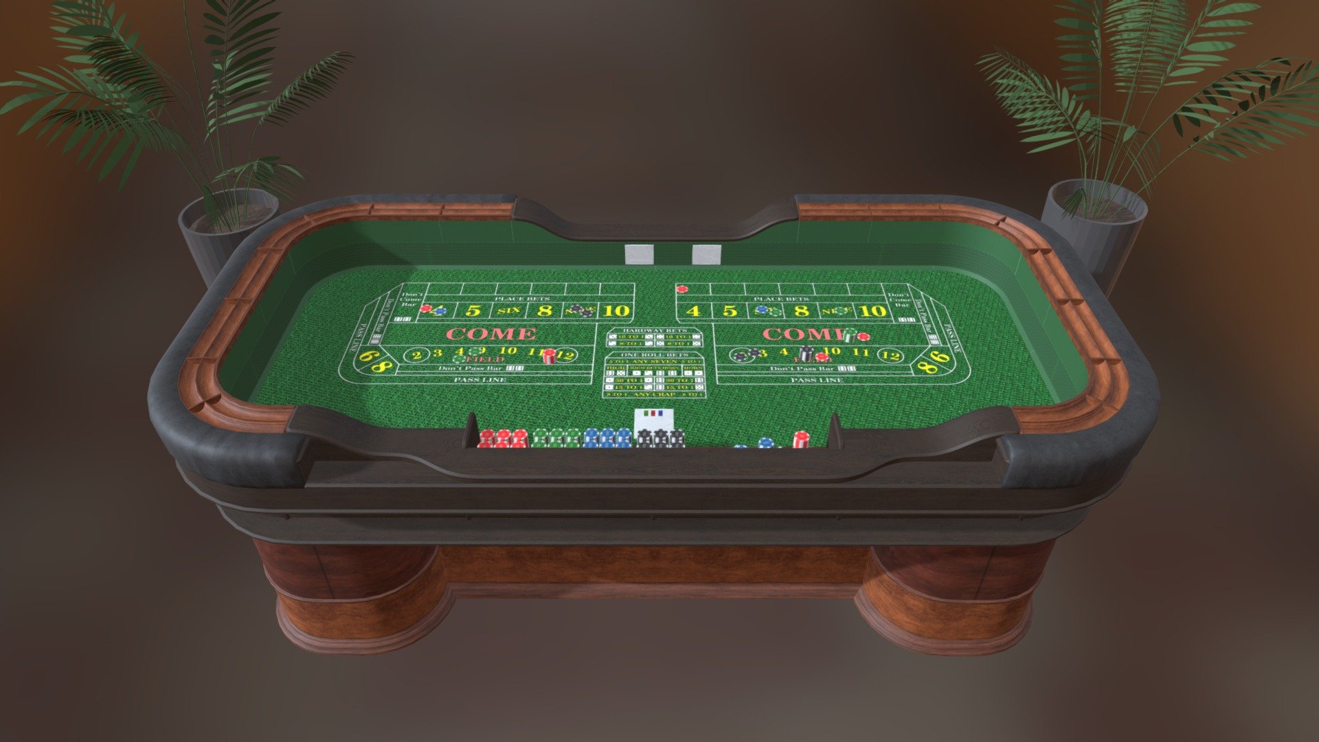 Casino Dice Table - Buy Royalty Free 3D model by JAN1 LAB ...
