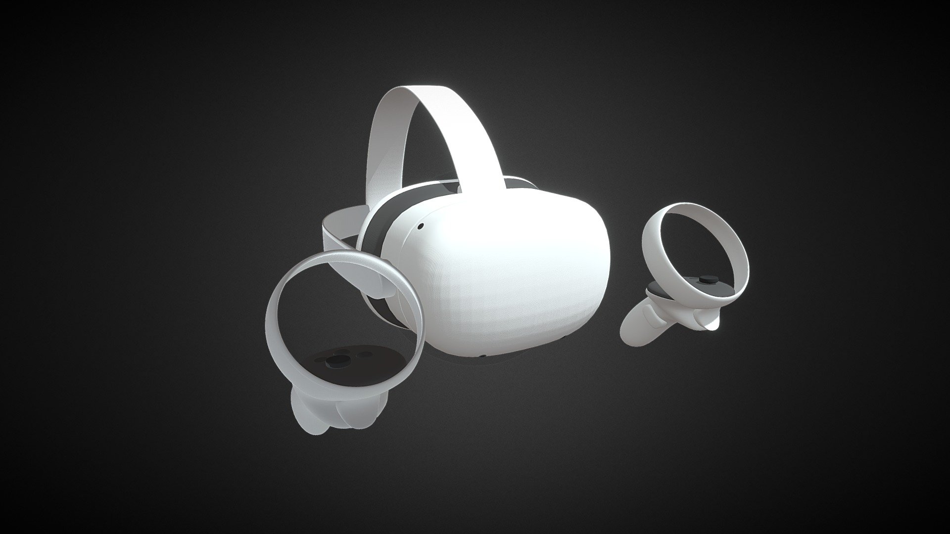 VR Headset - Meta Quest 2 - 3D model by Shaka_Vandermerwe [77746f1 ...