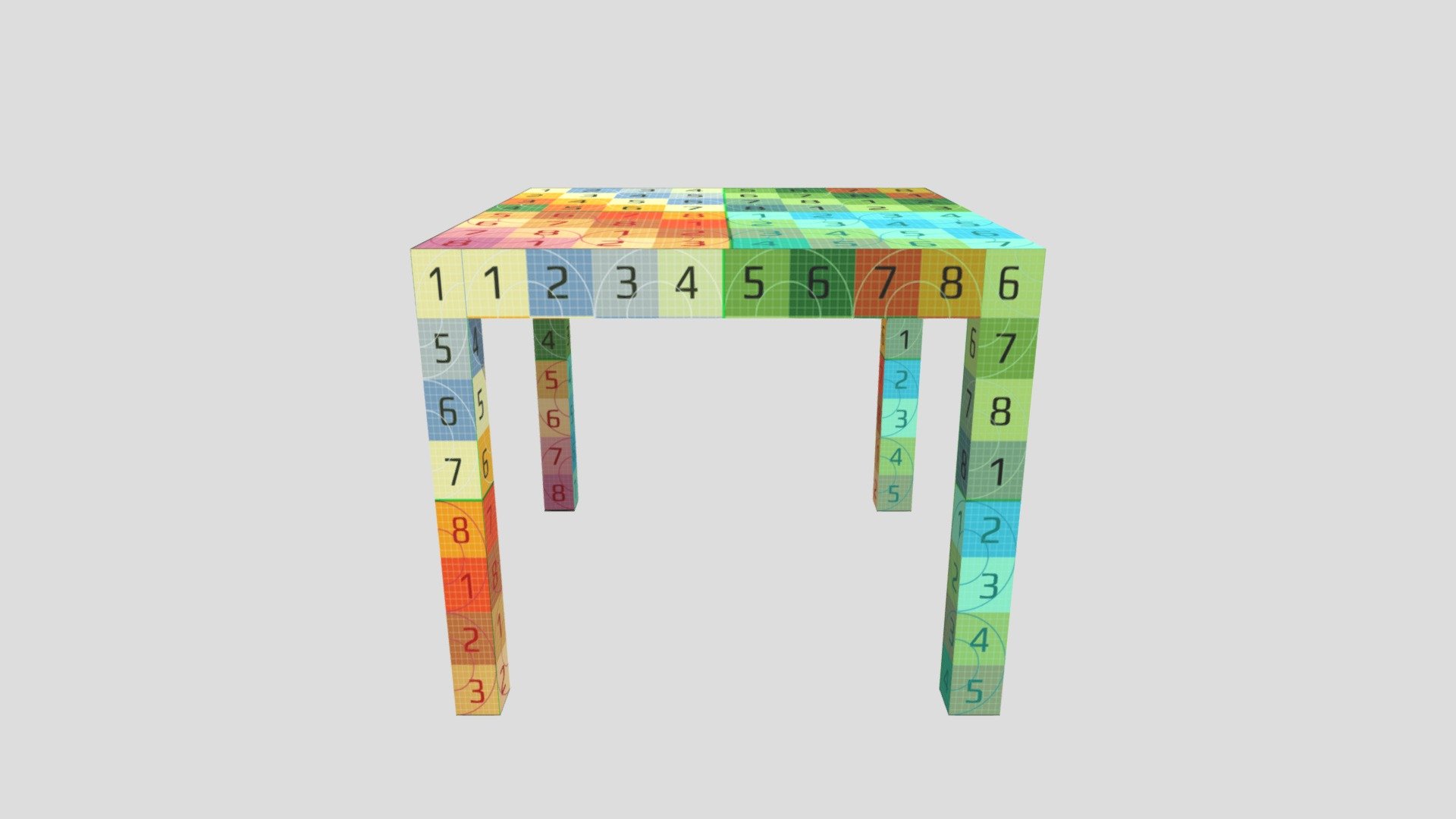 Simple Object #5 Table Textured - Download Free 3D model by ...