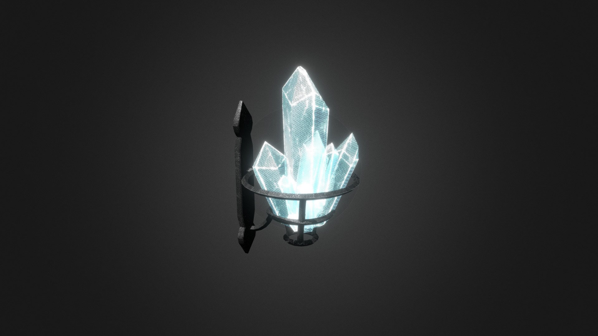 Crystal wall lamp - 3D model by RunemarkStudio [7779838] - Sketchfab