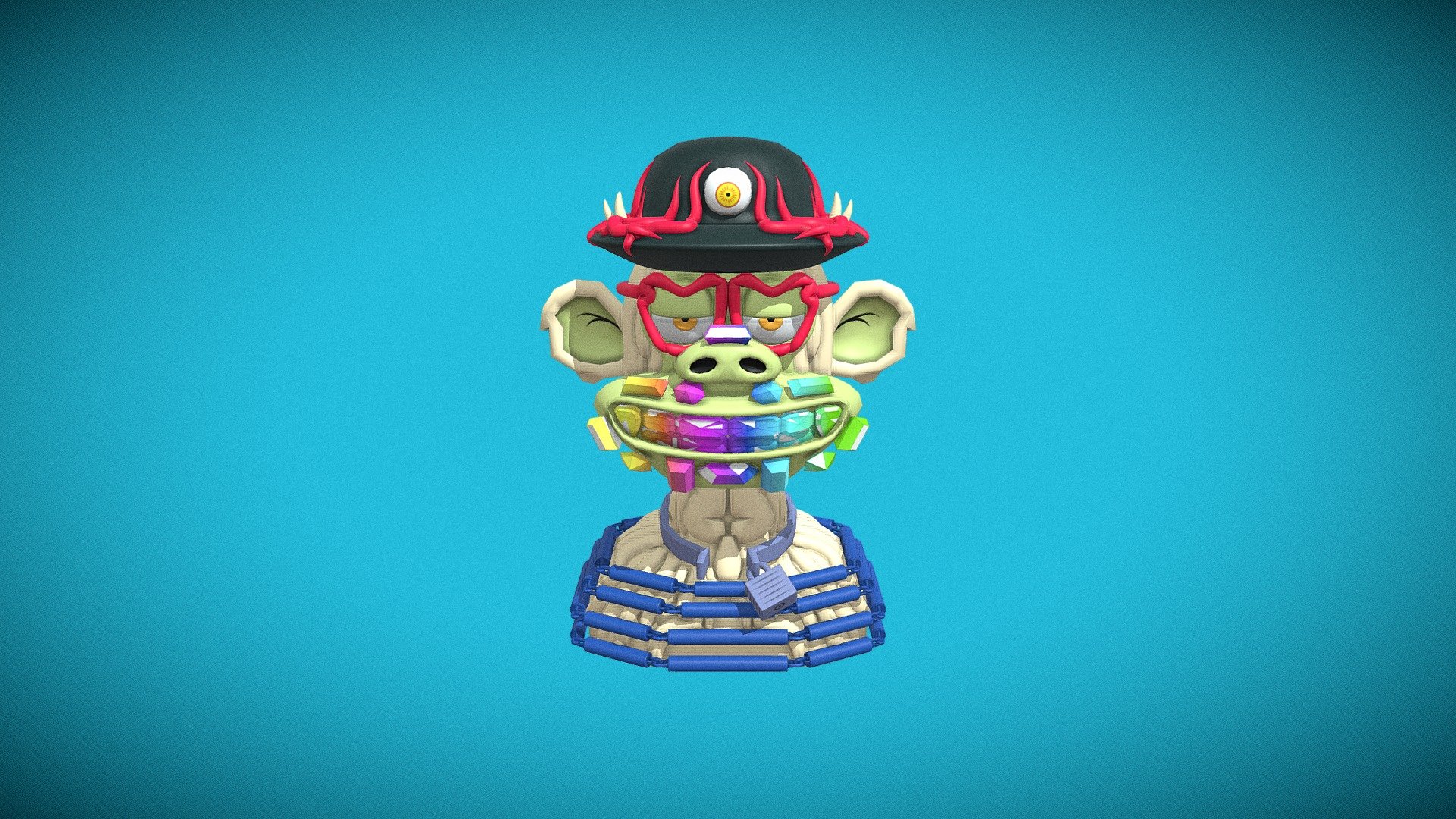 Mutant Ape Yacht Club #8984 - 3D model by psychrome [777a9a7] - Sketchfab
