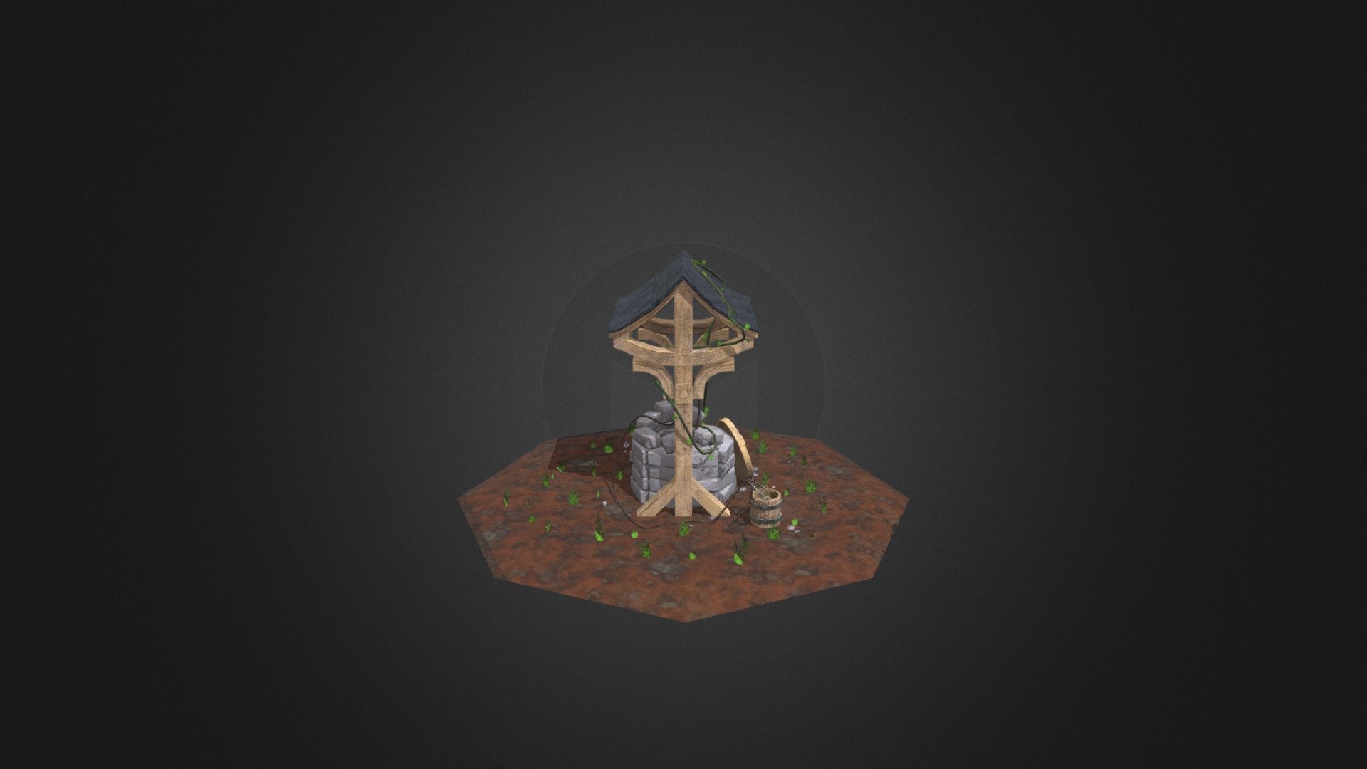 Stone Well - 3D model by SimuLANtion [777f0fb] - Sketchfab