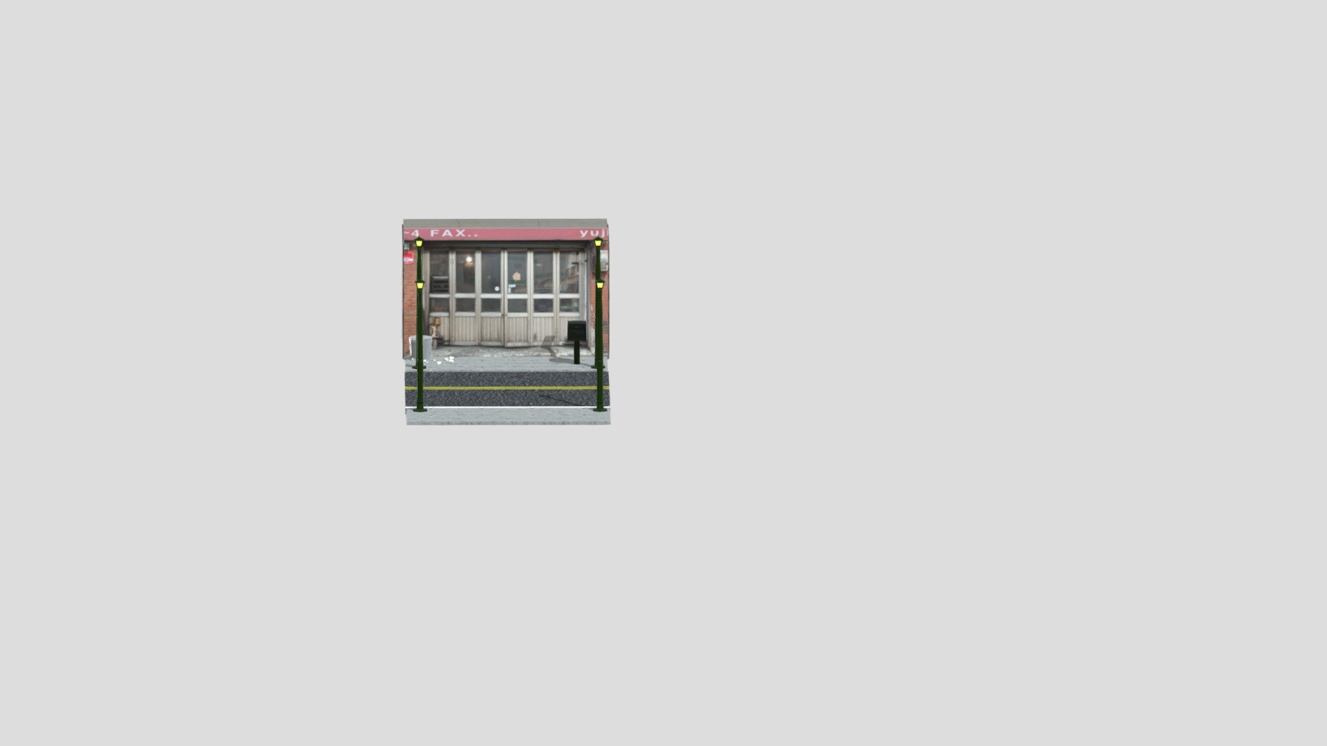 Storefront Scene - 3D model by marc91 [777ff91] - Sketchfab