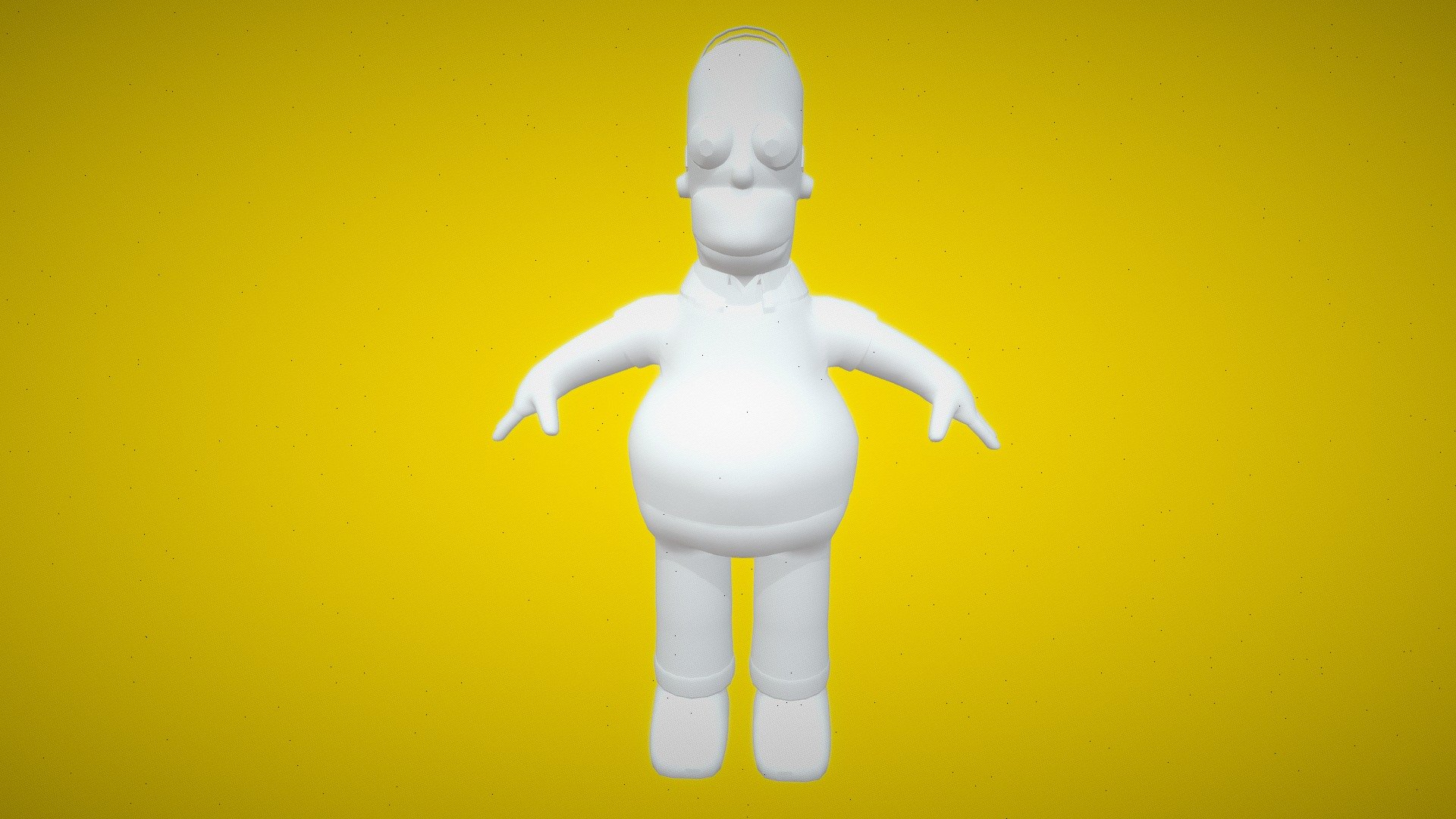 Homer Simpson - 3D model by Davide Buonincontro (@buonincontrodavide ...
