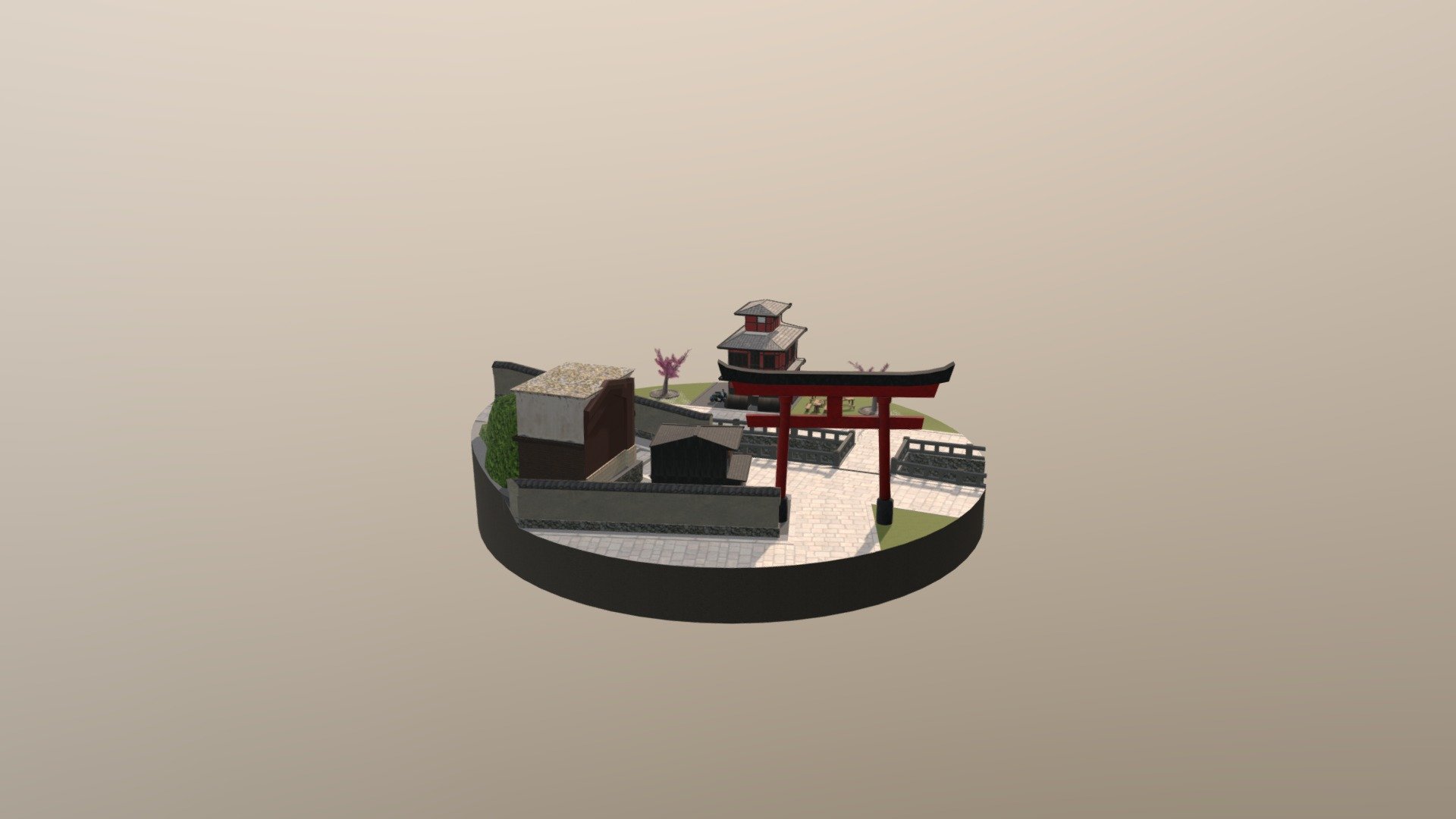 Cityscene Kyoto - 3D model by Iben_Vroman [7785d3c] - Sketchfab