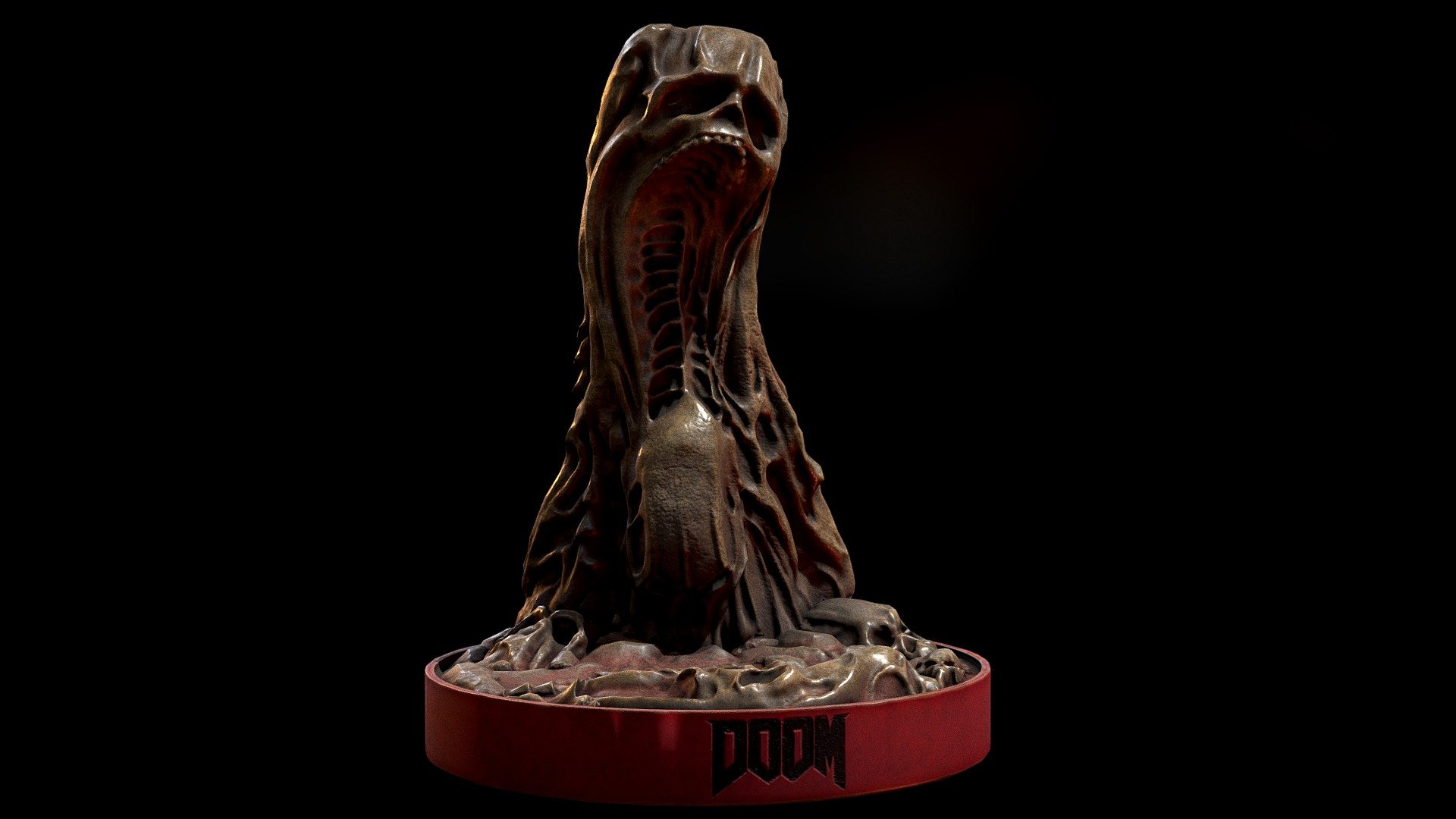 Doom Skull Mobile Holder - Download Free 3D model by Franco Ferrari ...