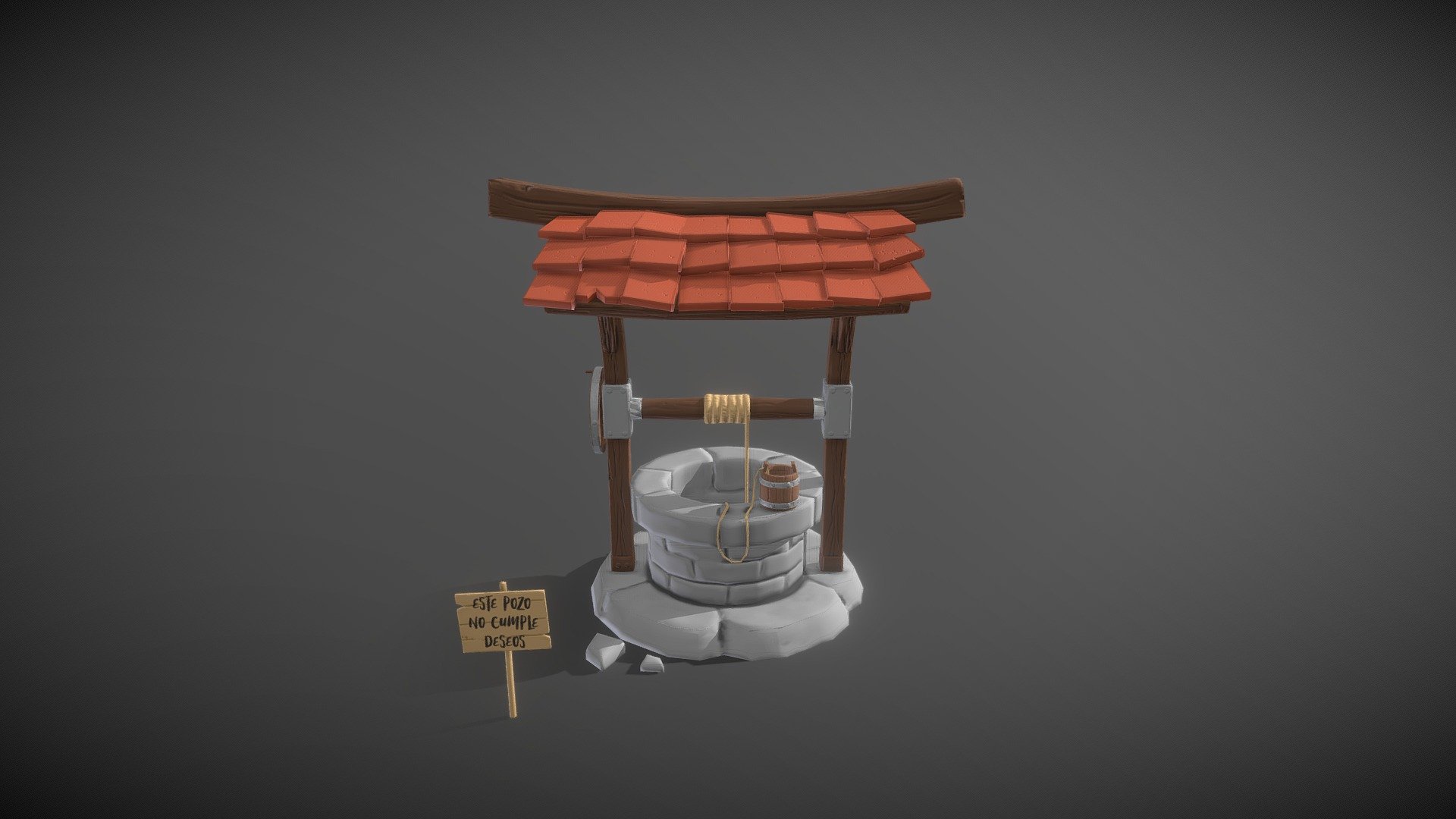 Stylized Water Well - Download Free 3D model by juanbrutti [778f0c6 ...