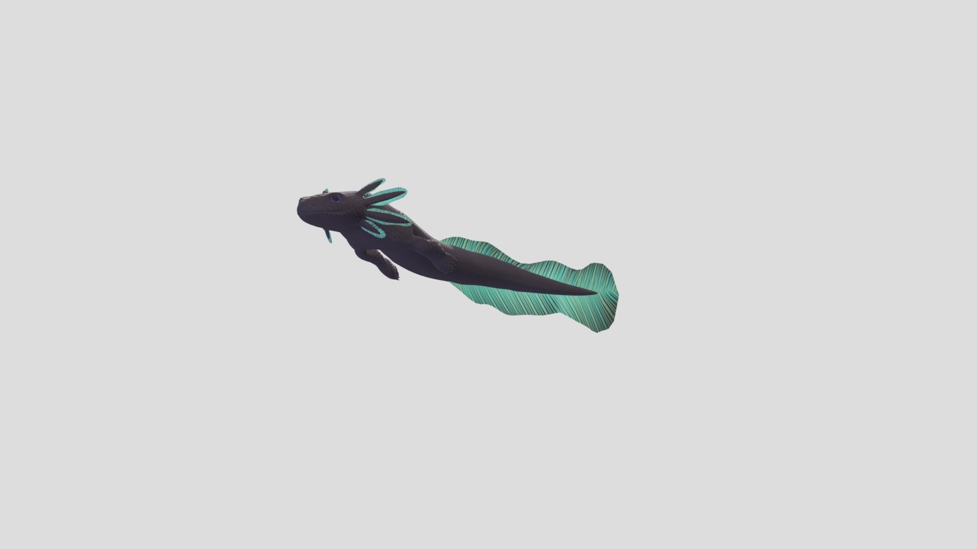 Axolotl creature - 3D model by Zuza Kossowska (@zuza707) [7790d1c ...
