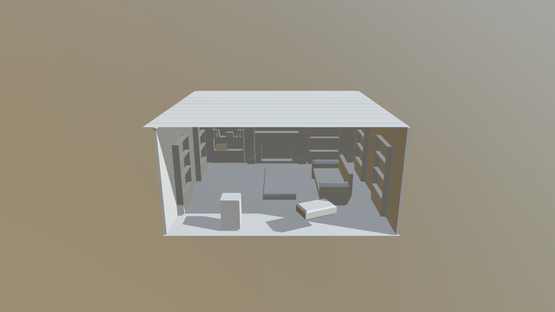 Library Room - 3D model by jieunlim (@jieunlim6) [7792024] - Sketchfab