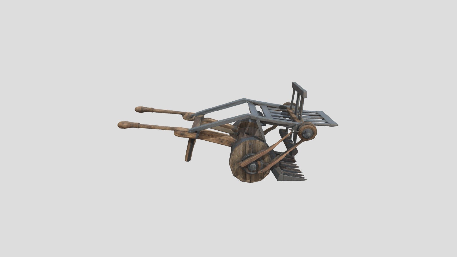 Historical Reaping Machine - 3D model by dmusk112 [77927a9] - Sketchfab