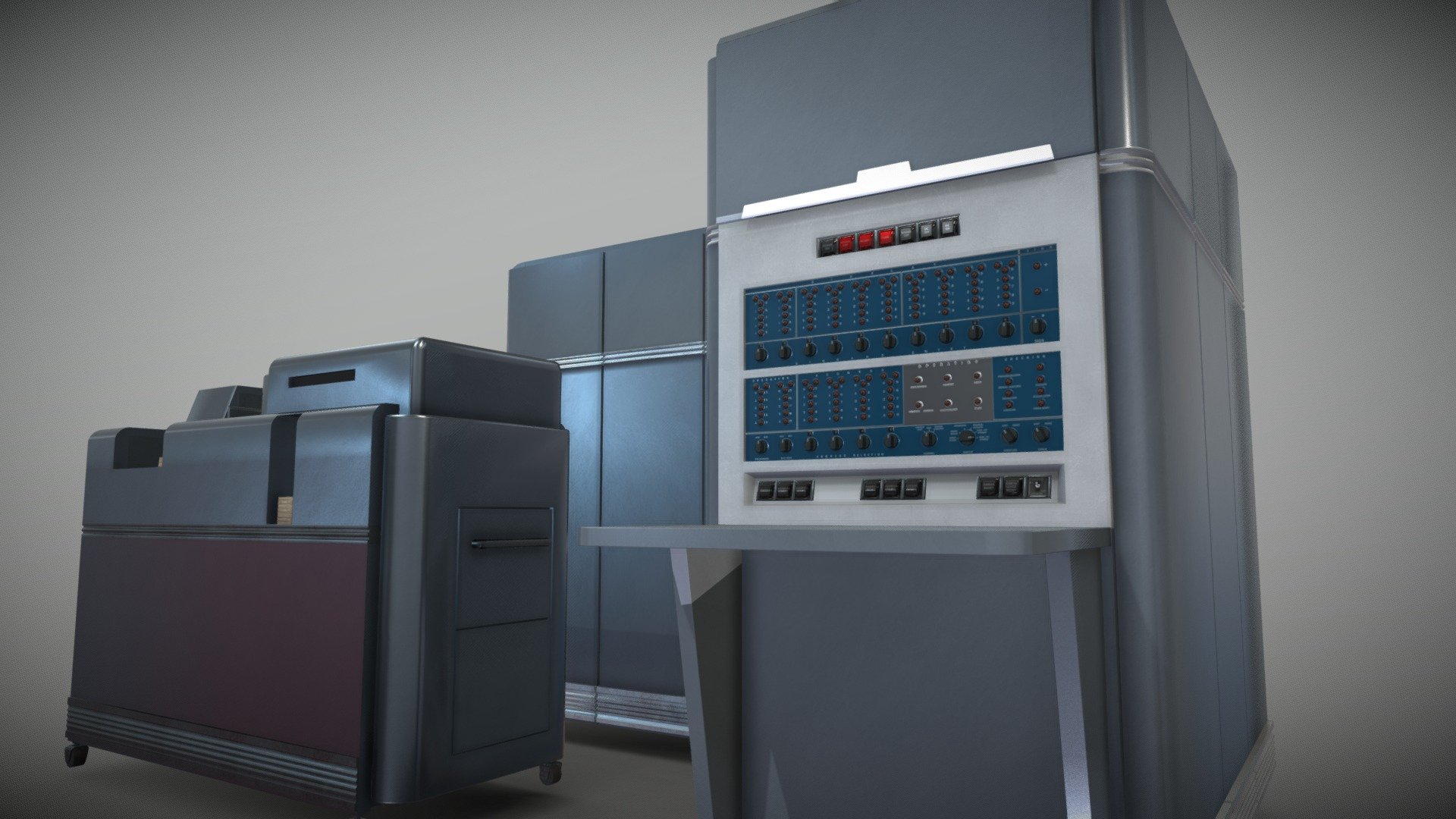 IBM 650 - 3D model by Victor Hugo Franco Serrano ...