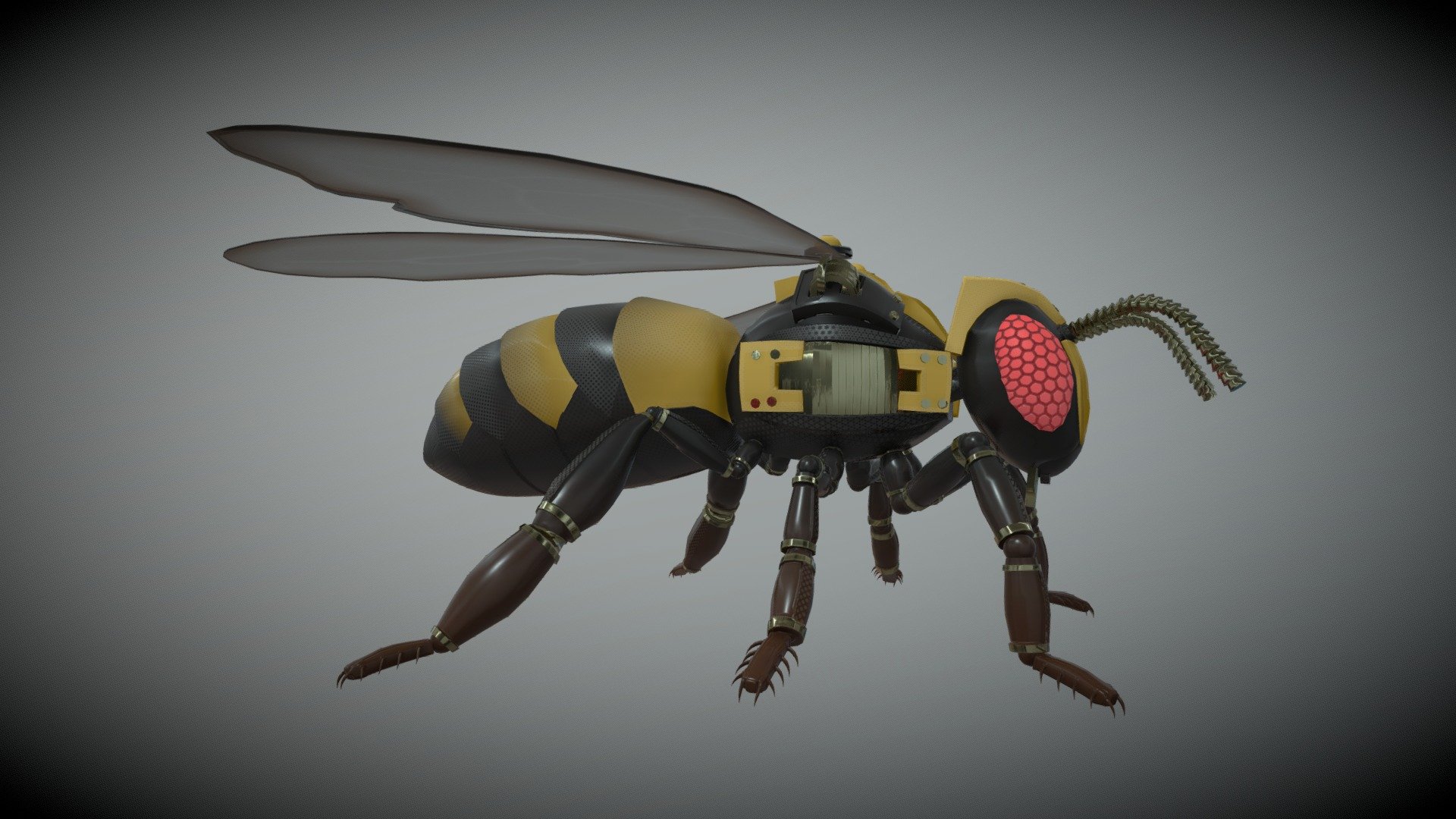 mechanical bee - 3D model by Julia 3d modeler (@Gubkabob) [7794045 ...