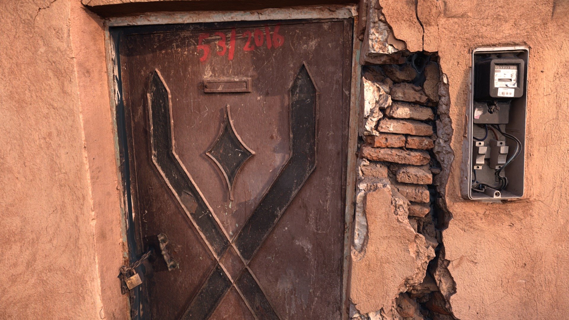 Earthquake Damaged Door Scan - 3D model by antmx (@ant_march) [779627e ...