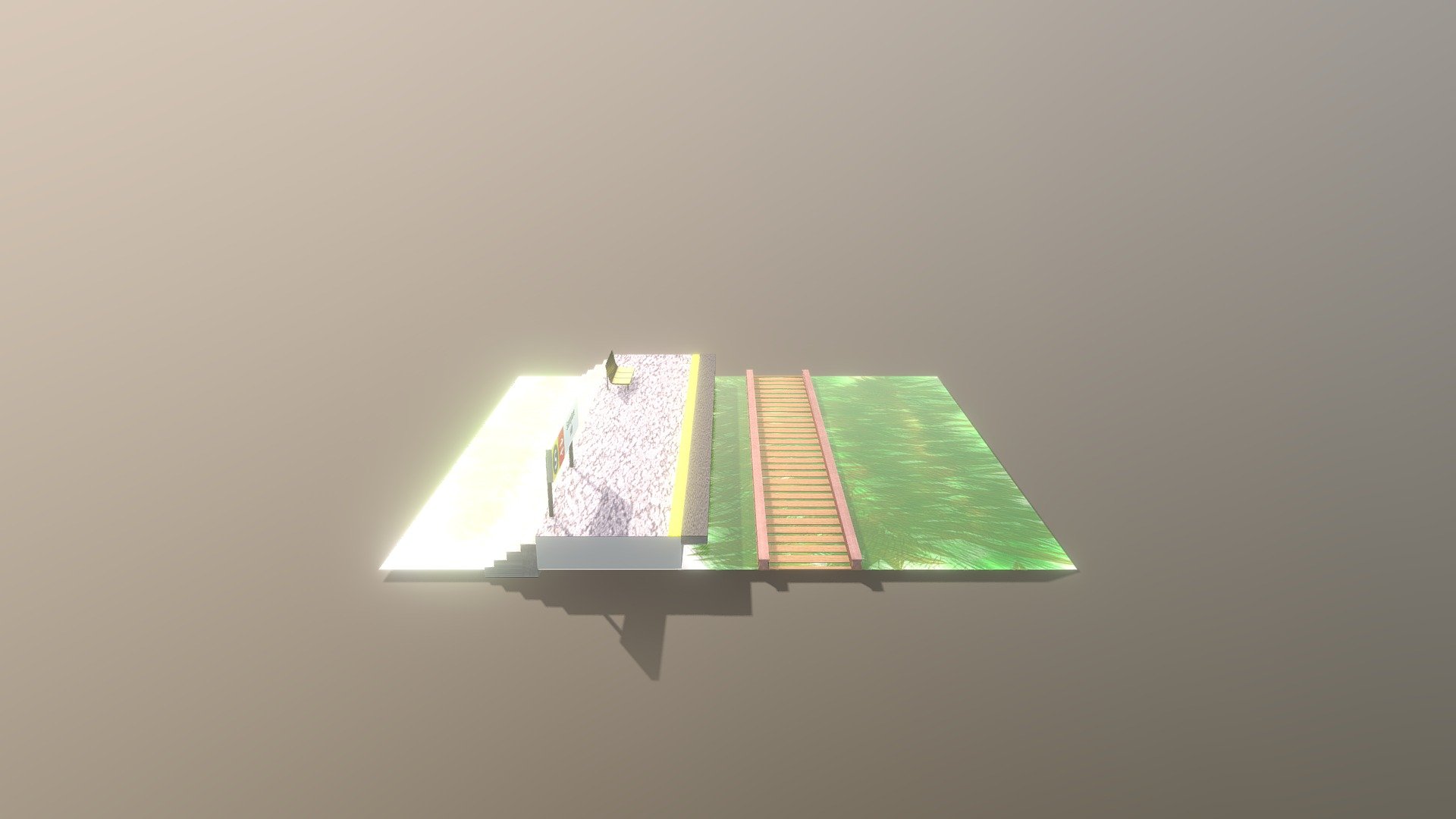Train Station Scene - 3D model by SkyeTheTimeBeast [7797028] - Sketchfab