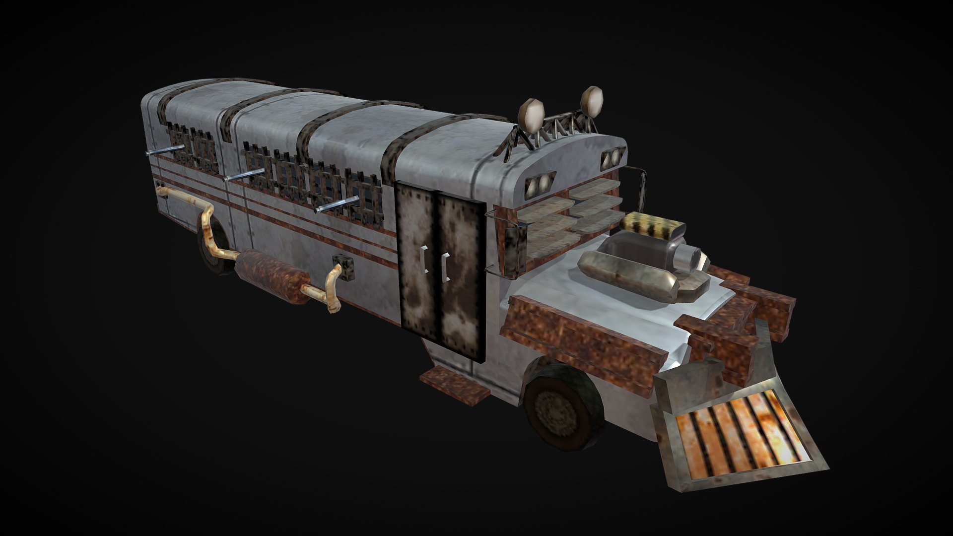 Battle Bus (low poly) - Download Free 3D model by Götz von Berlichingen ...