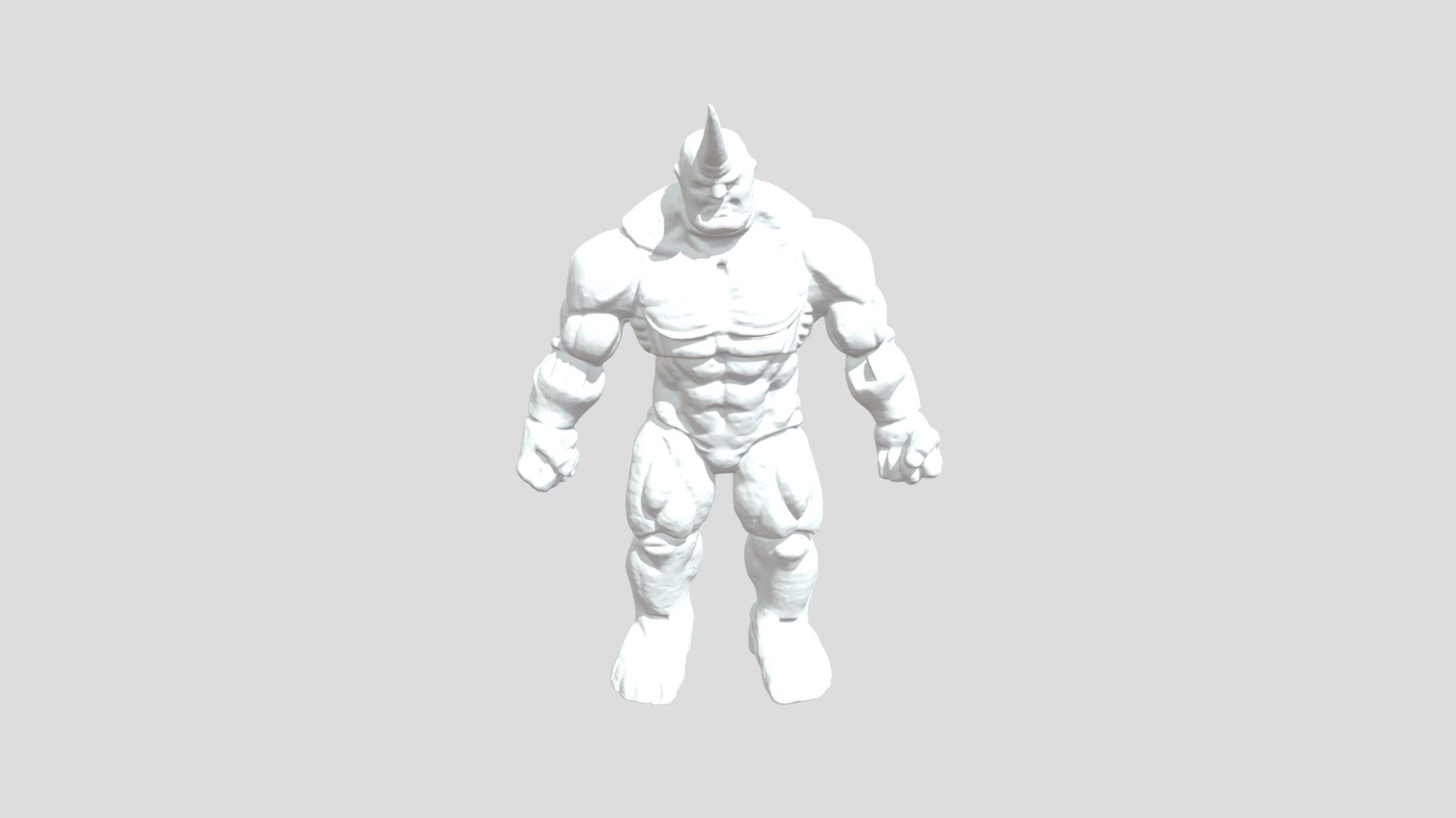 Rhino Warrior - 3D model by Orendi.Csaba [77990b9] - Sketchfab