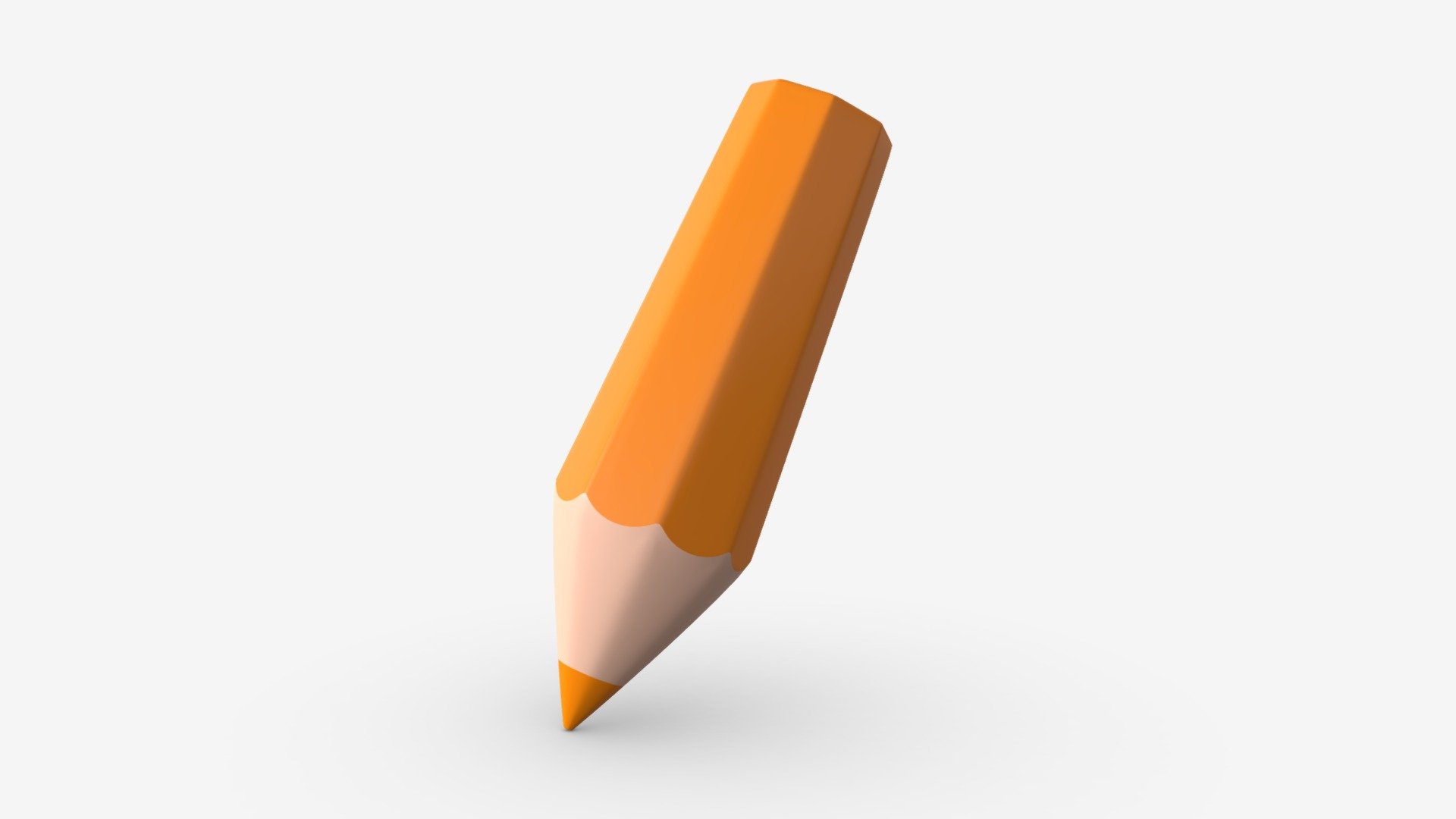 Stylized tilted pencil - Buy Royalty Free 3D model by HQ3DMOD ...