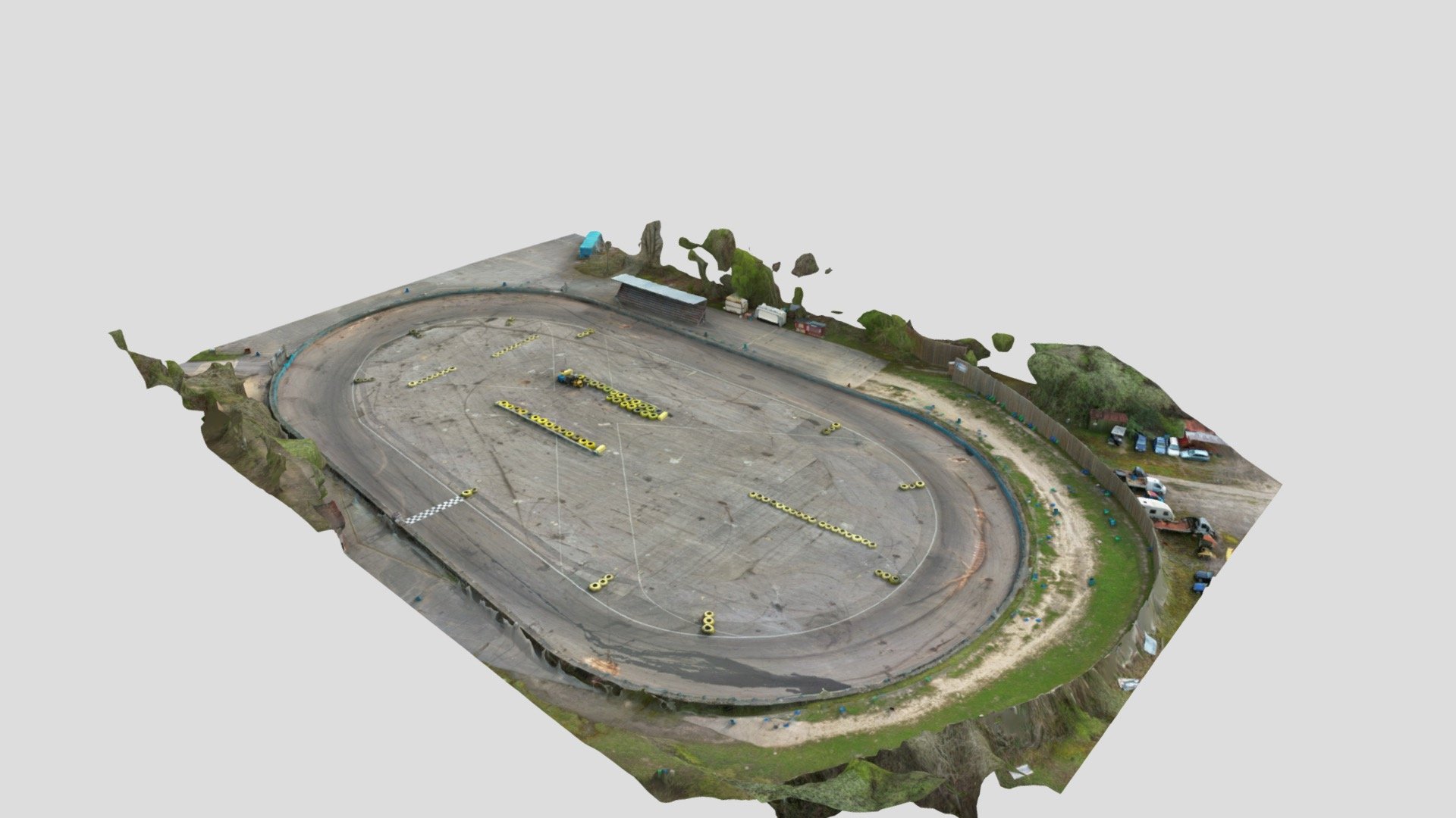 Aldershot Raceway - DJI Air 2s - 40m high - Download Free 3D model by ...