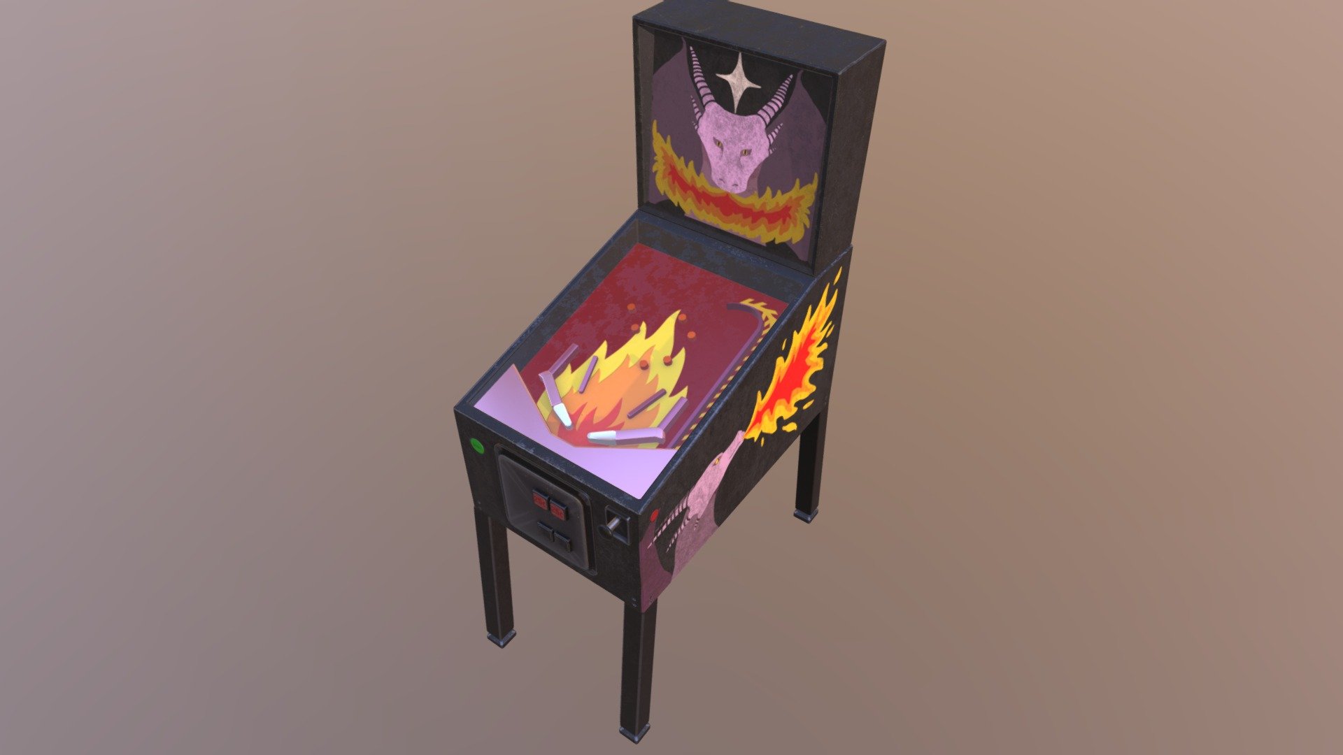 Pinball Machine - Download Free 3D model by dgeraci [77a3171] - Sketchfab