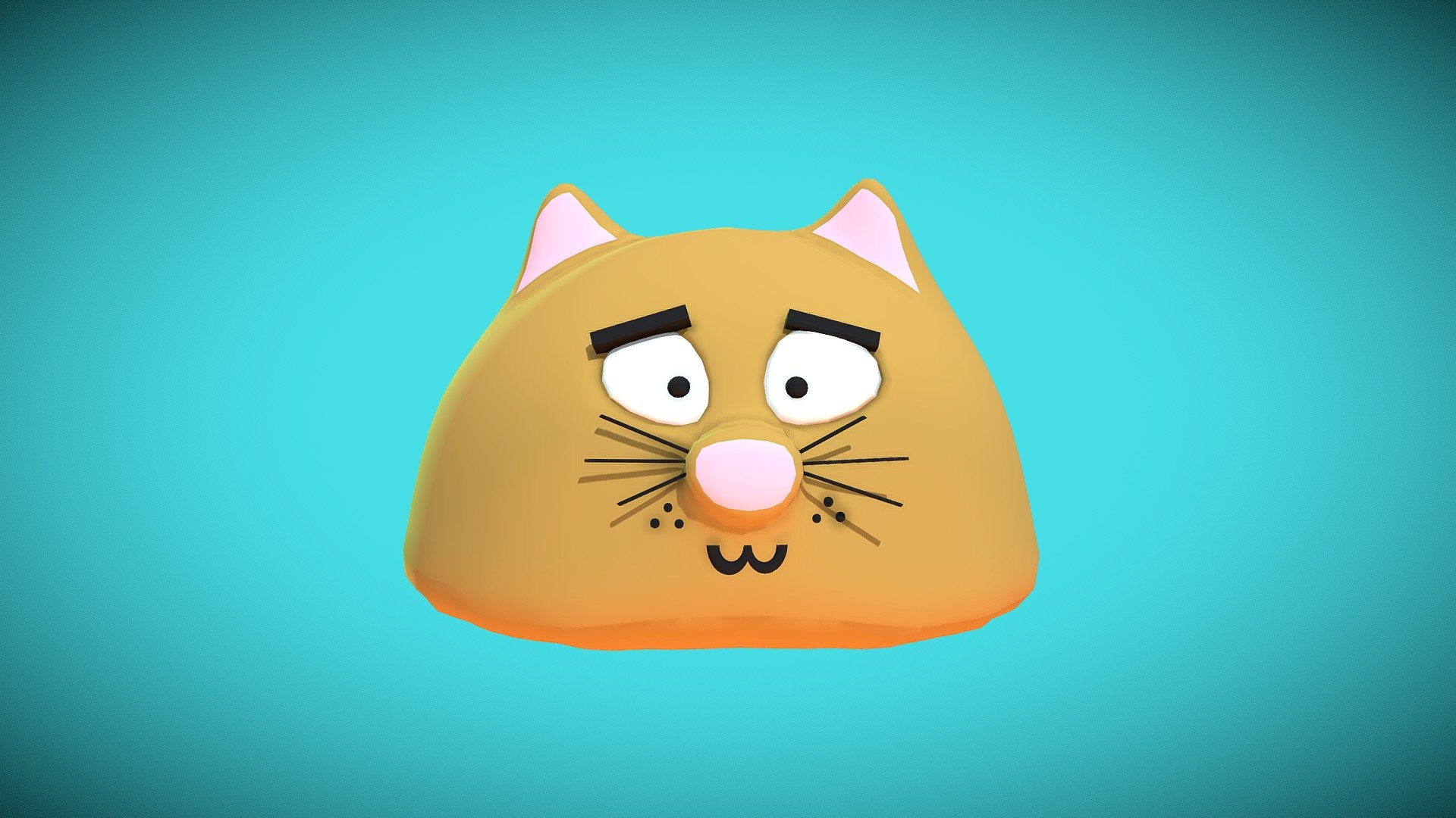 Cat Head - Download Free 3D model by Designed By Jonathan ...
