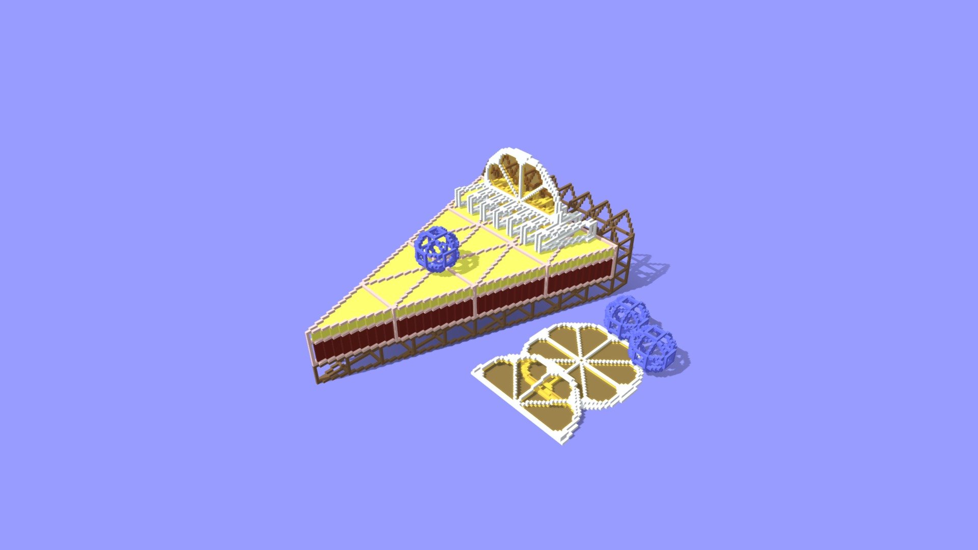 Voxel Tart - 3D model by menee [77a5732] - Sketchfab
