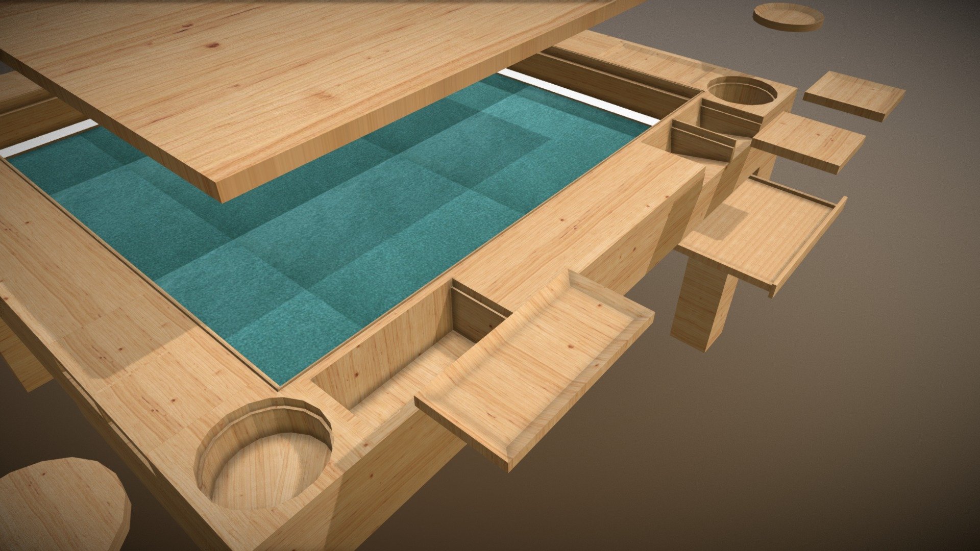 Boardgame Table - 3D model by SbS (@kalenos) [77a87eb] - Sketchfab