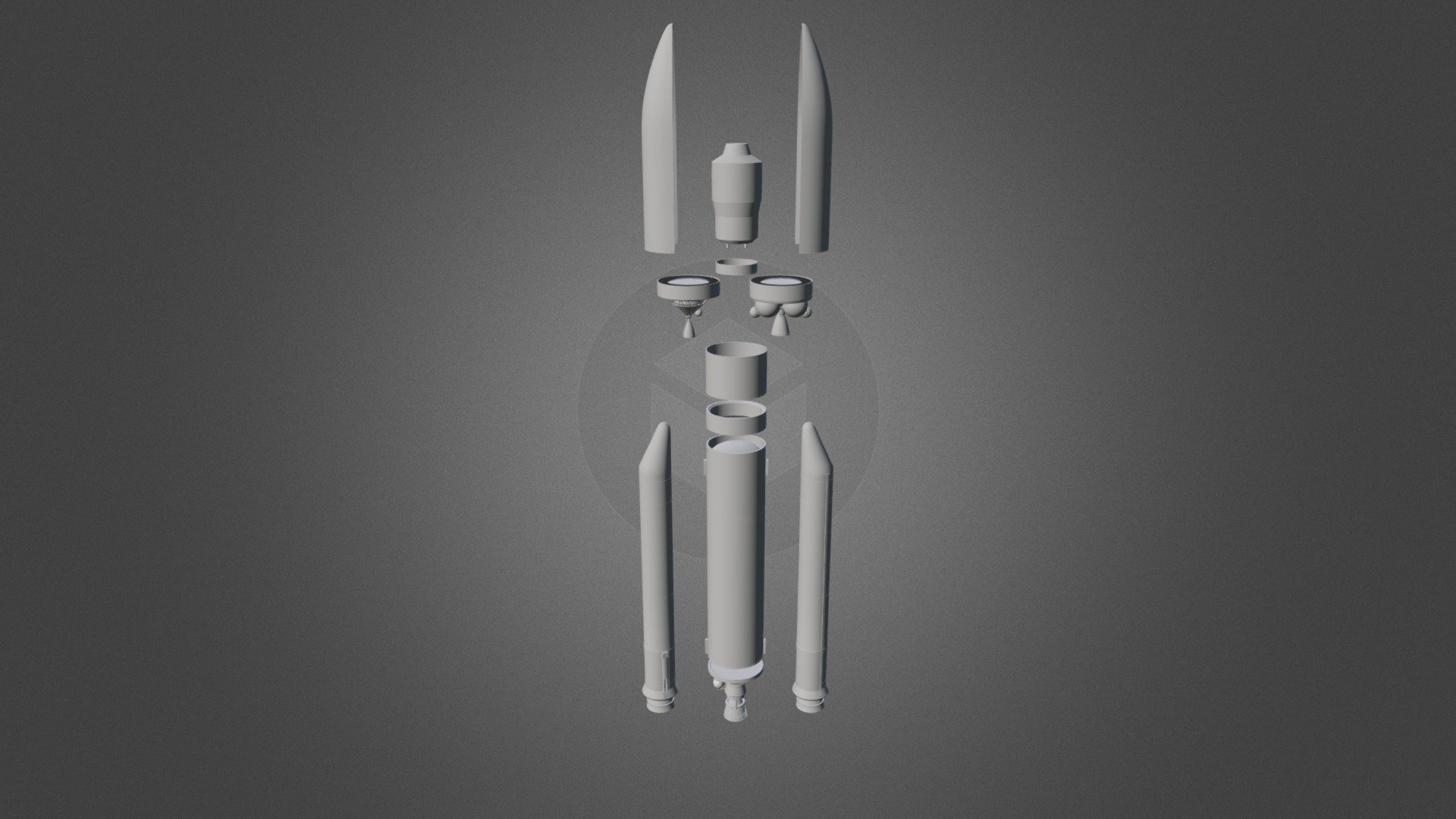 Ariane 5 + ATV - All Parts - 3D model by Fr3aKyHDx [77a8dd3] - Sketchfab
