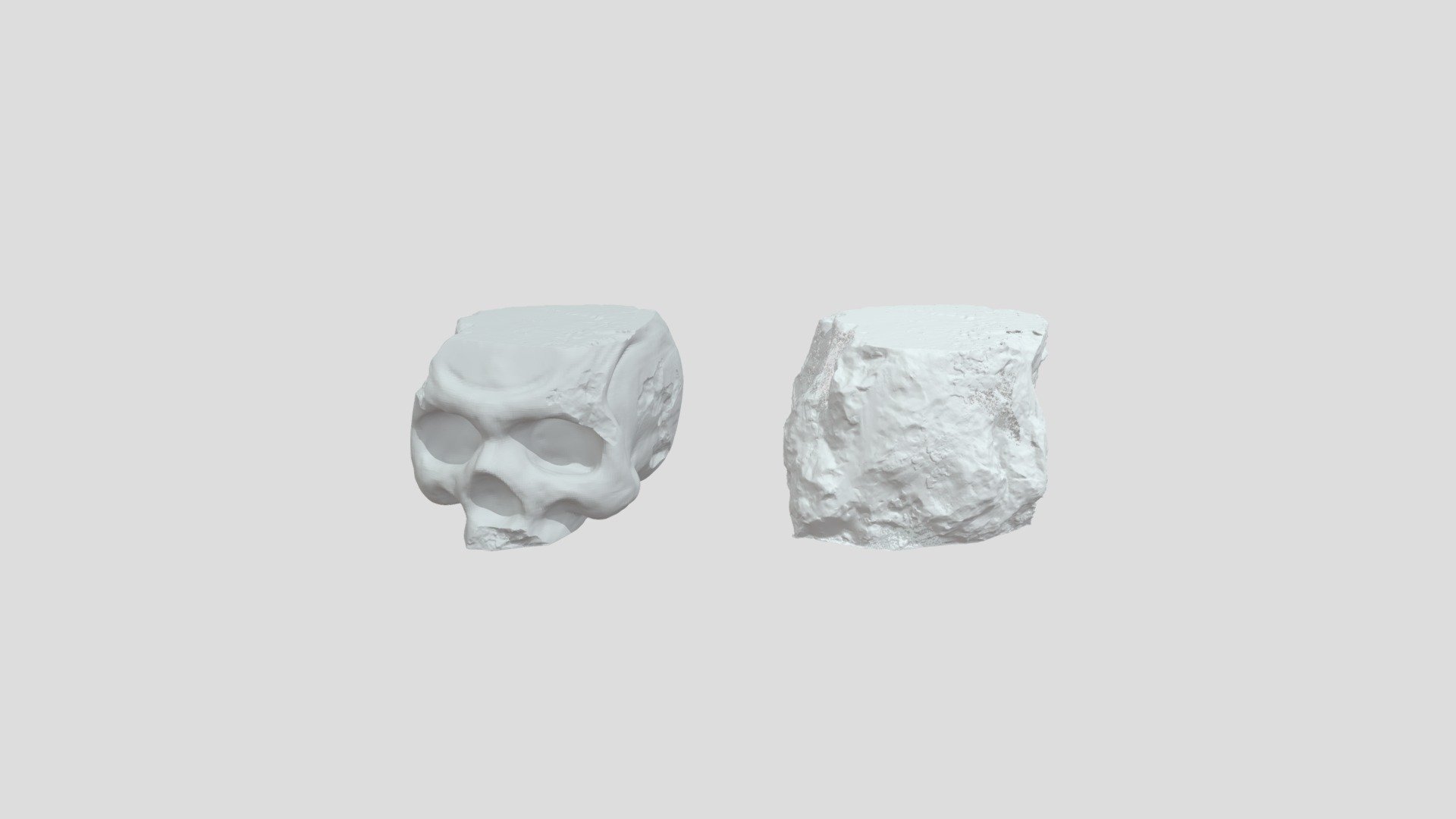 Calabera y roca - 3D model by Sad3dboy [77a914d] - Sketchfab