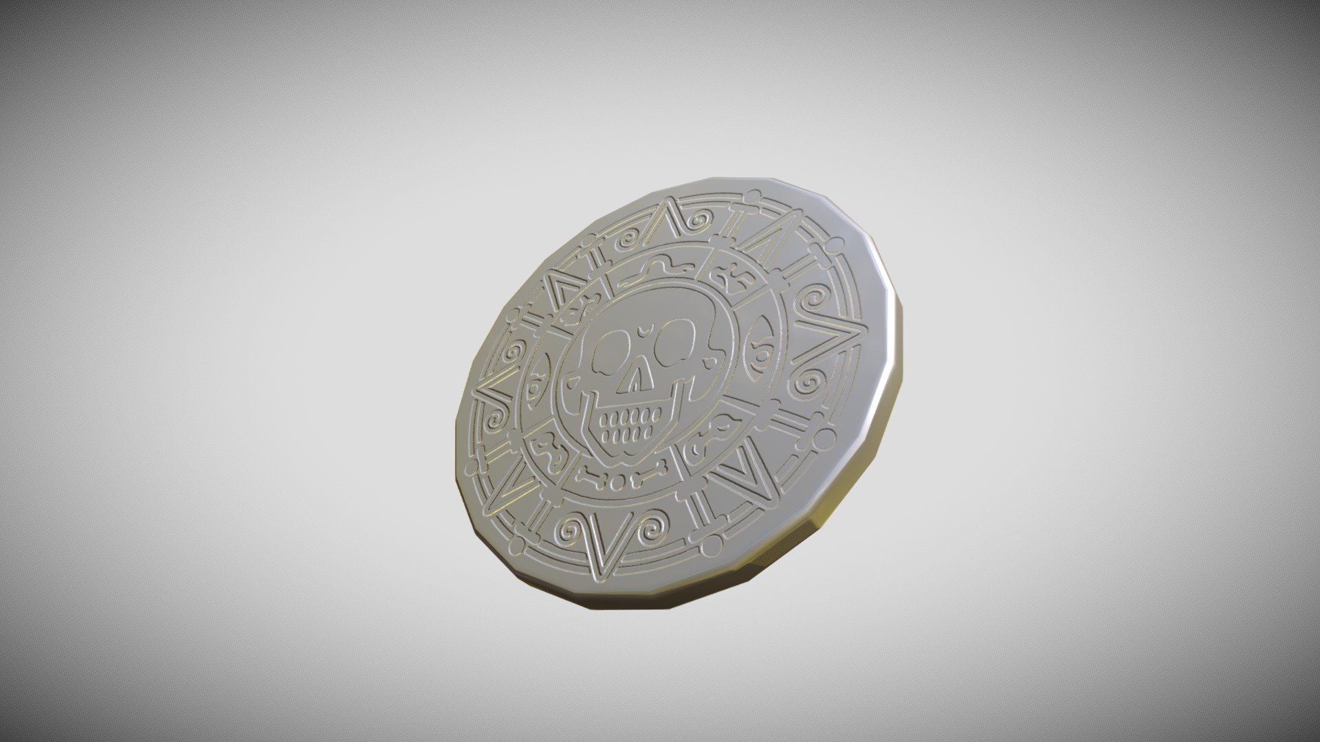 Pirate Coin - Untextured - 3D model by DuccBoyo [77aa50b] - Sketchfab