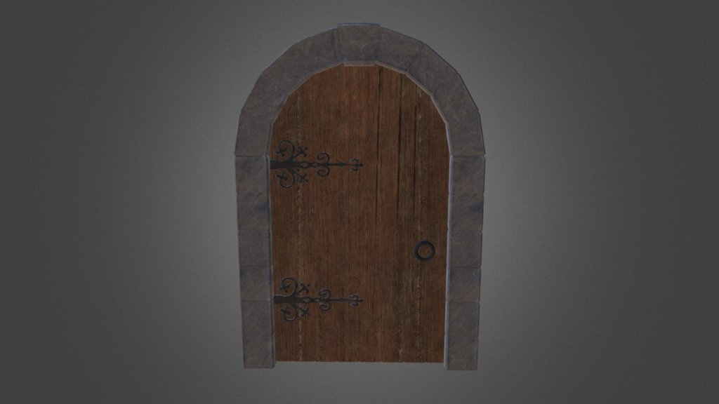 Medieval Door - 3D model by wisintel [77aaed3] - Sketchfab