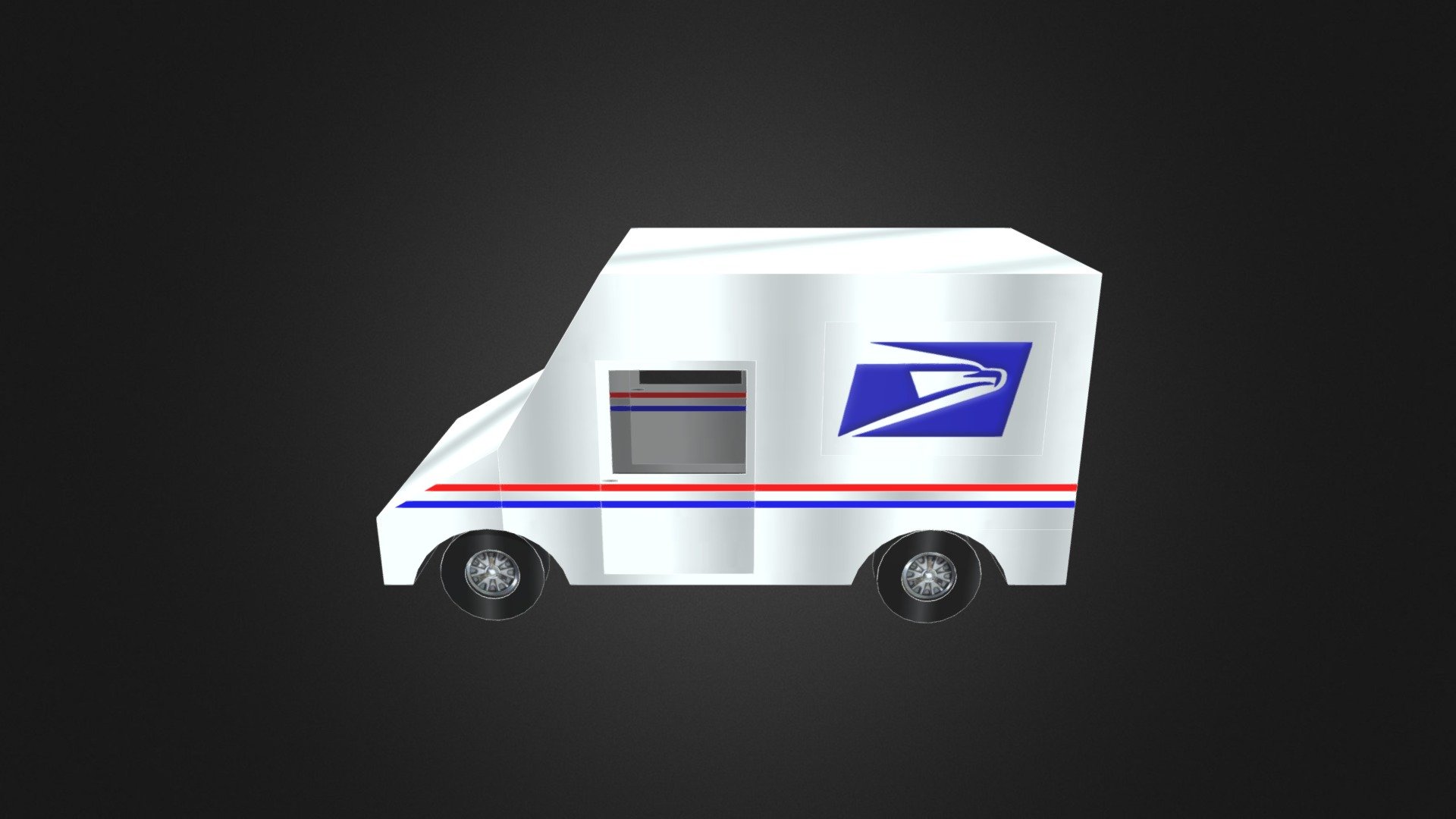 POSTAL TRUCK - Download Free 3D model by shirlanne [77b01fb] - Sketchfab