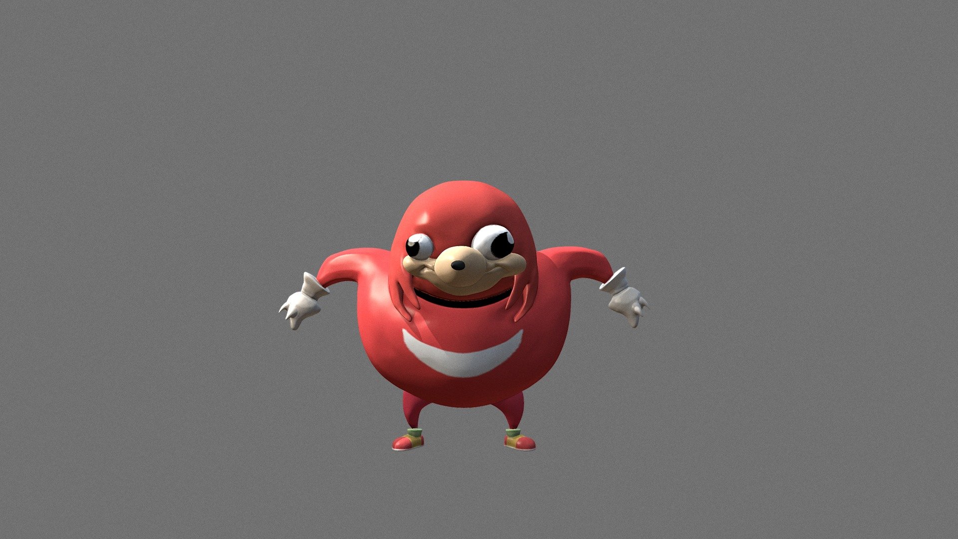Uganden Knuckles - Download Free 3D model by jrimto [77b02d4] - Sketchfab