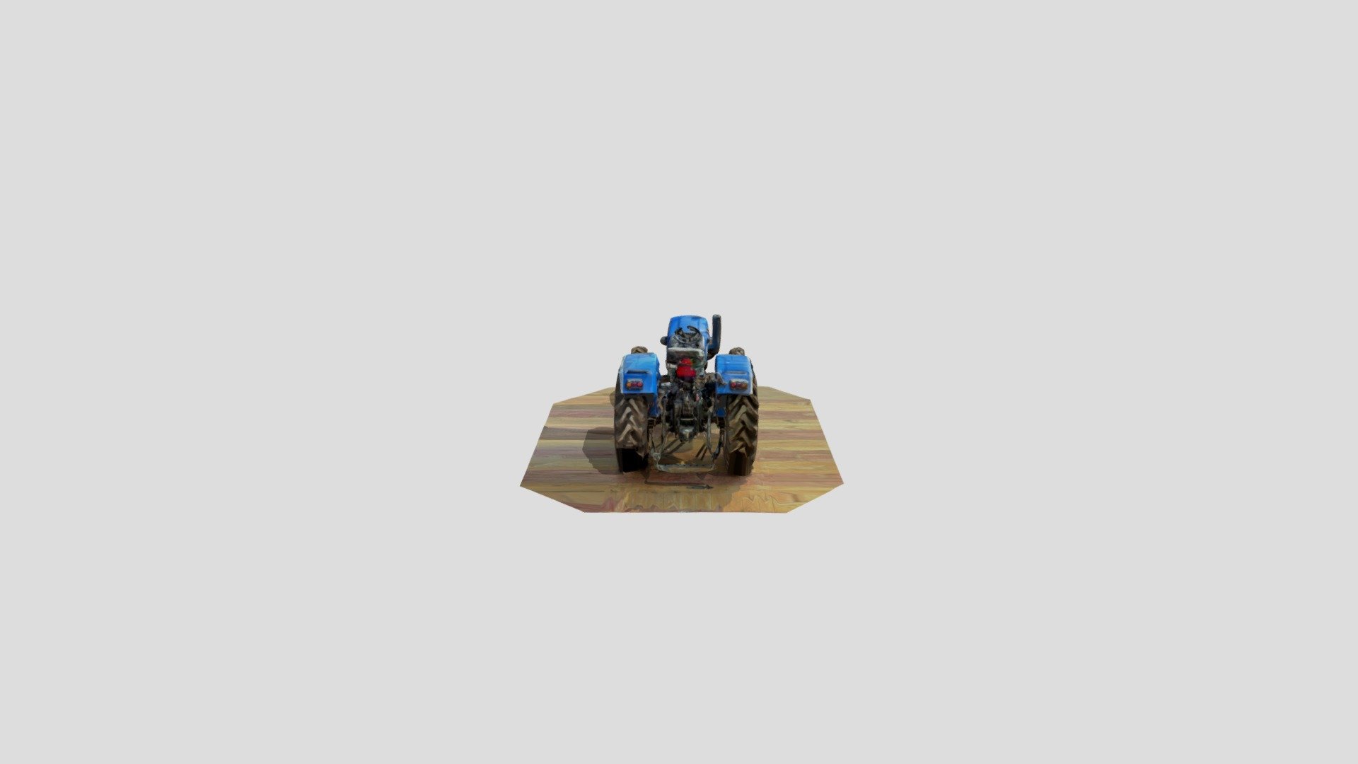 Blue Tractor - Download Free 3D model by Luxolis [77b1980] - Sketchfab