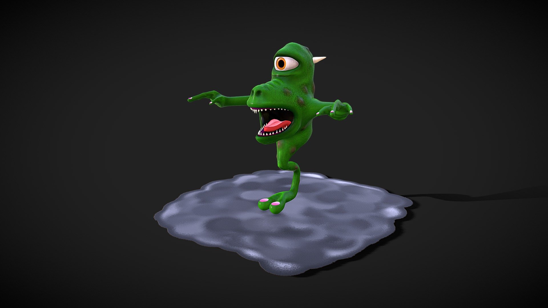 Green - 3D model by David Hunter (@DavijoMan) [77b226b] - Sketchfab