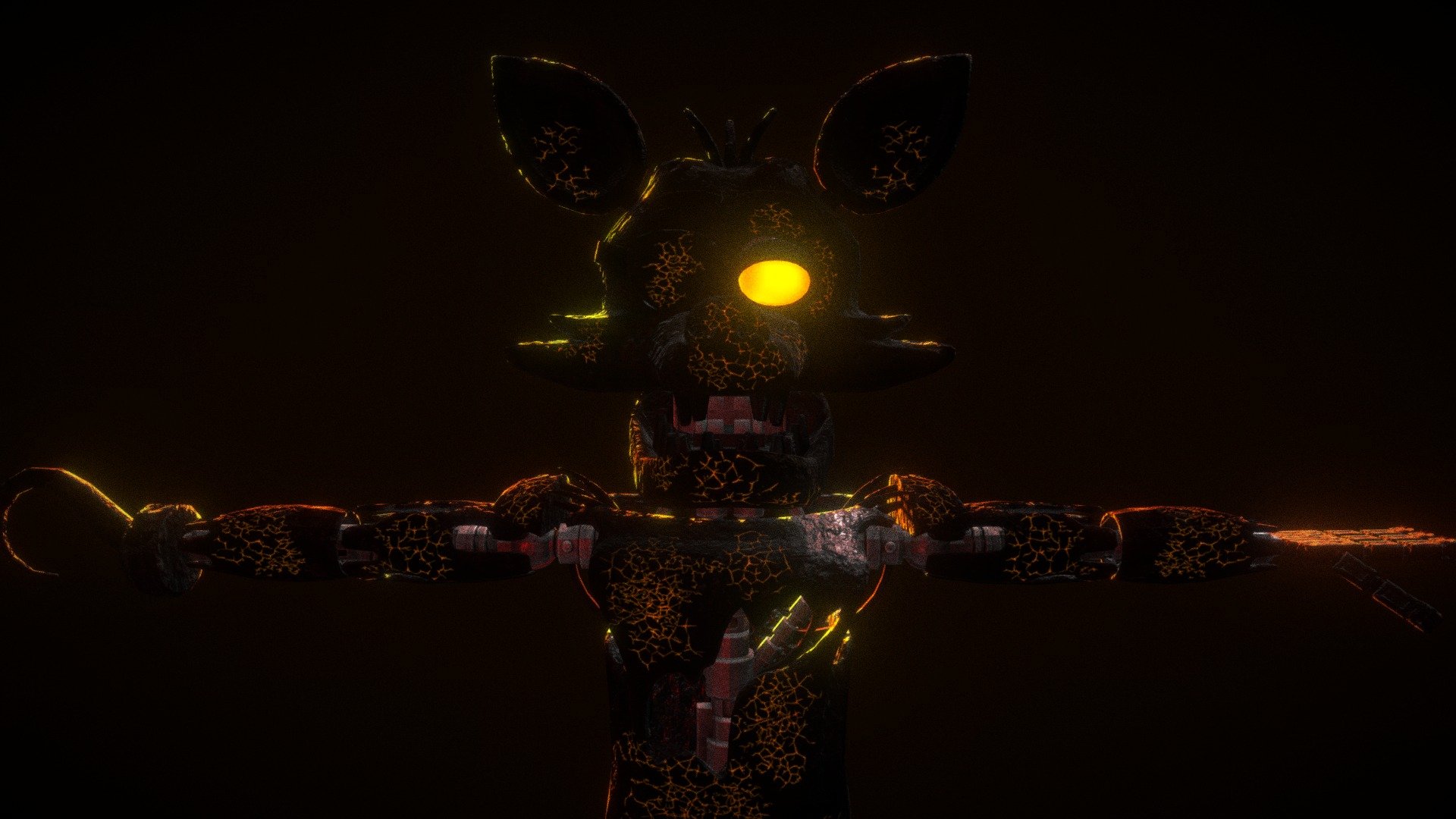 Hard Mode Burnt Foxy | Help Wanted - Download Free 3D model by juztandy ...