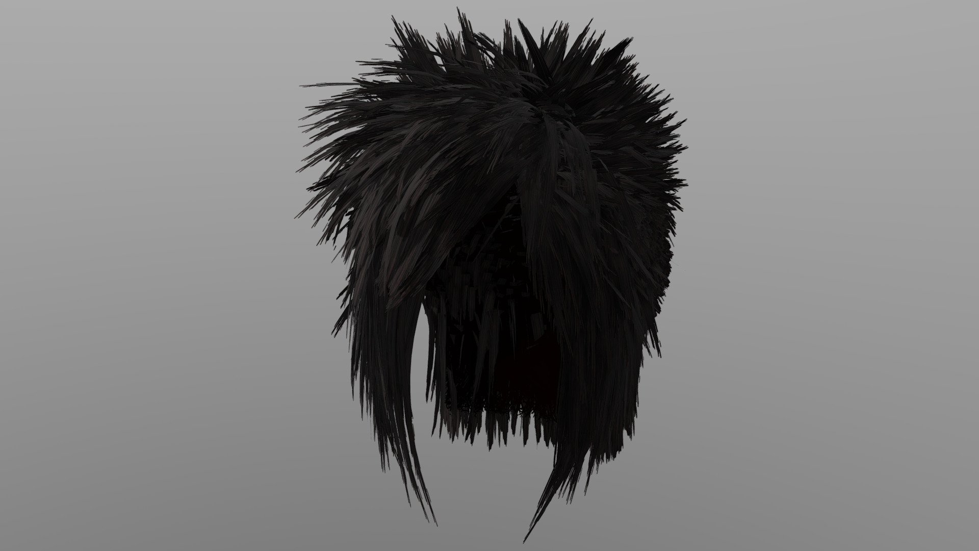 Wild Mullet Hair (Midnight Brown) - Buy Royalty Free 3D model by ...