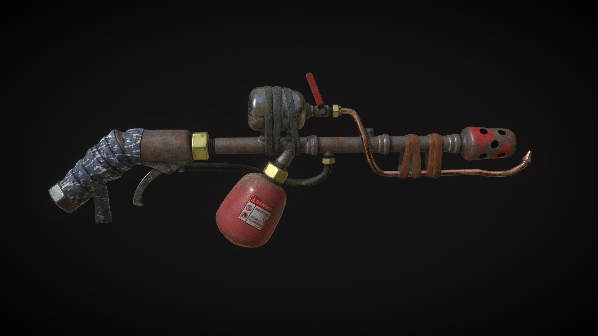 Flame Thrower - 3D model by StudioXXIV [77b4d2d] - Sketchfab