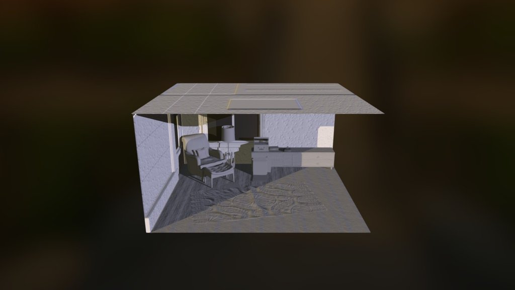 Resting Room - Final - 3D model by Alejandro Hernandez (@AdHernandez ...