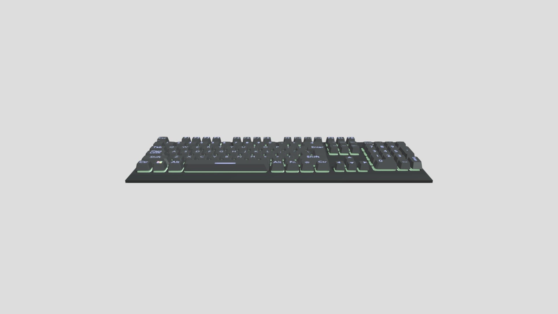 Keyboard - 3D model by Marcel (@berrymemoriesss) [77b89fb] - Sketchfab