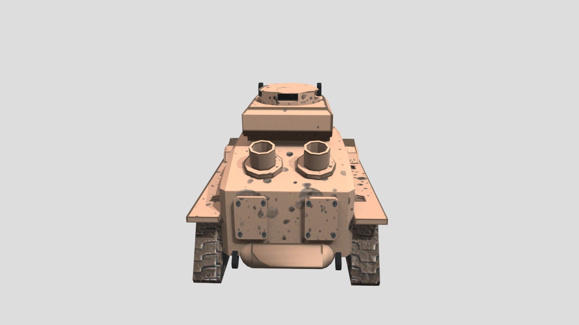 low poly tank - 3D model by ThomasWazzil [77b96a3] - Sketchfab