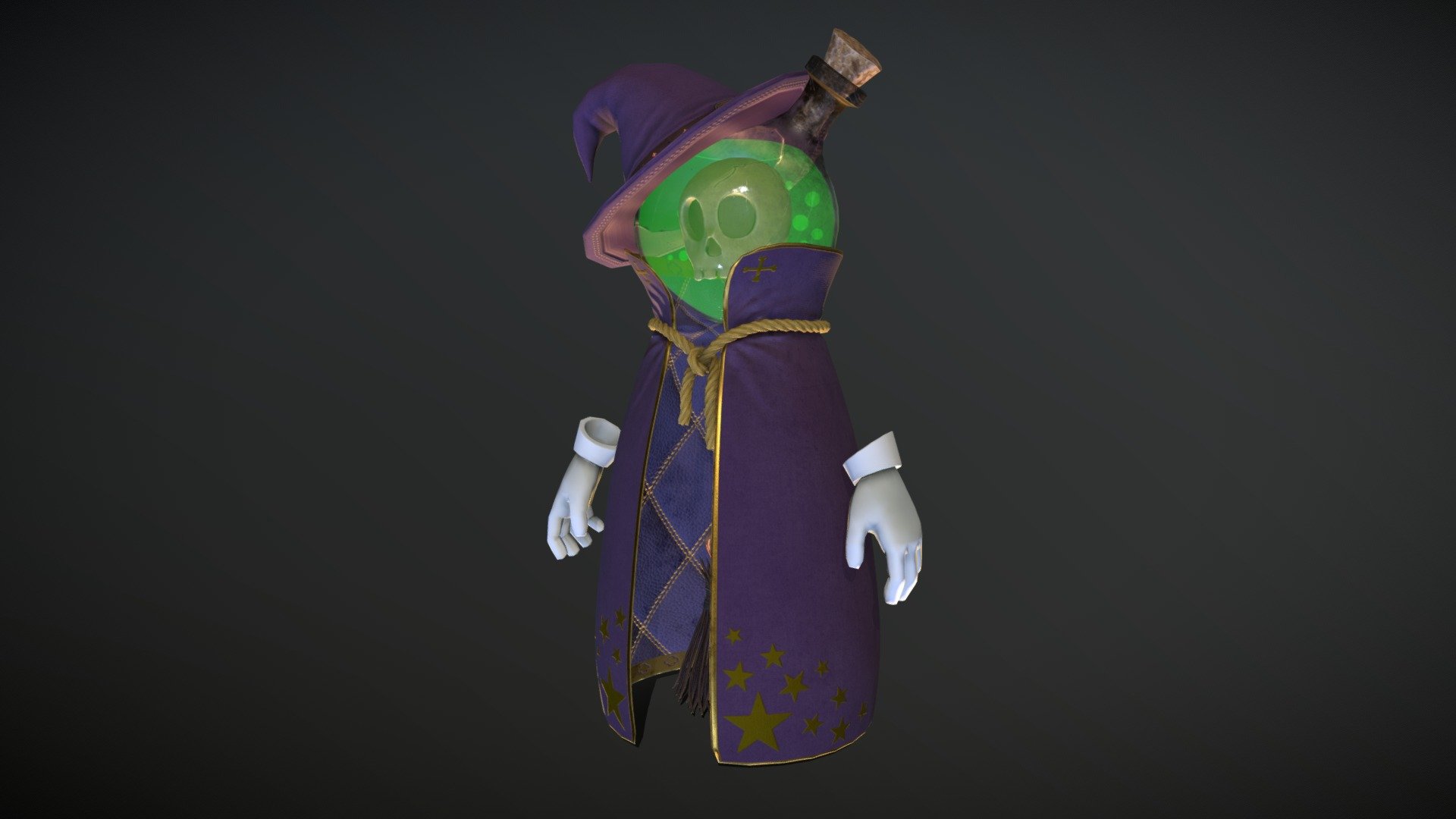 Skull Wizard - 3D model by jdbensonCG (@bjohndavid21) [77b9ab4] - Sketchfab