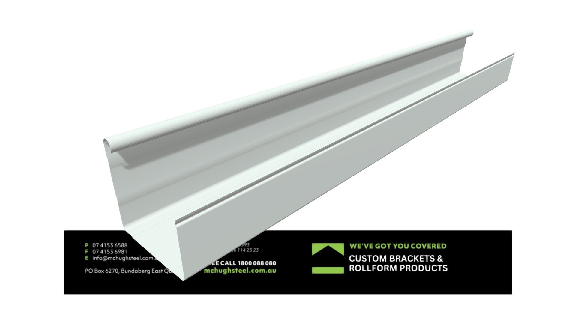 SQGCB Squareline Gutter Colorbond Southerly - 3D model by mchughsteel ...