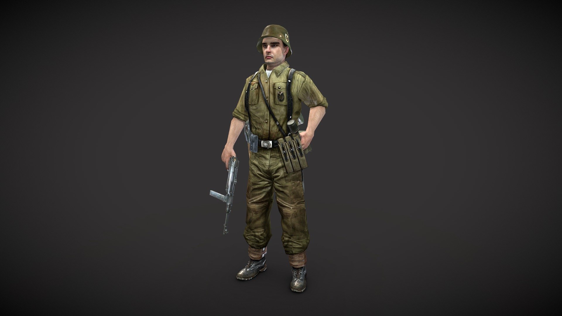German WWII Soldier - Buy Royalty Free 3D model by Realtime ...