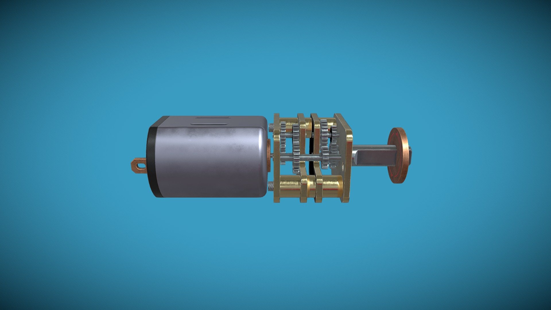 Reduction_gear_motor - 3D model by diegotecnoprofe [77be704] - Sketchfab