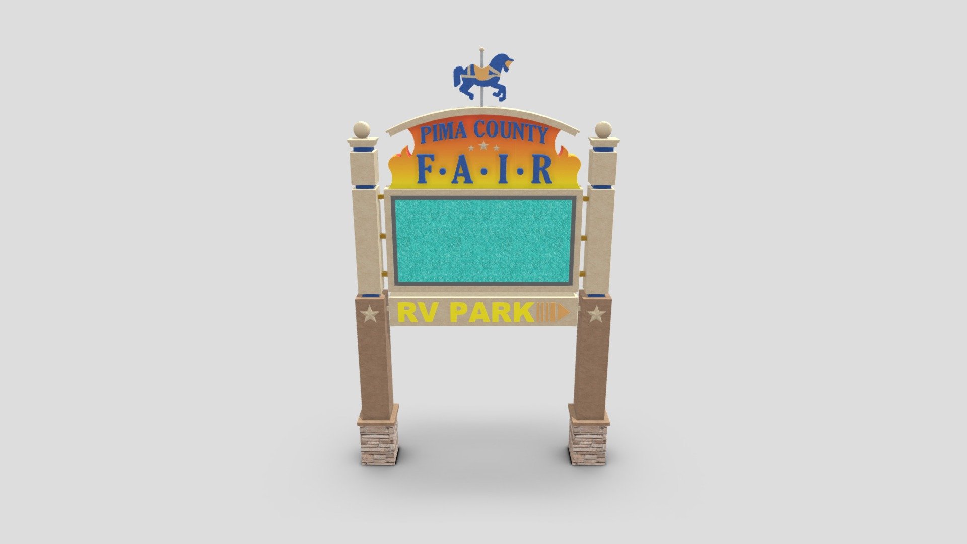 Pima County Fairgrounds Sign - Download Free 3D model by mzjensen ...