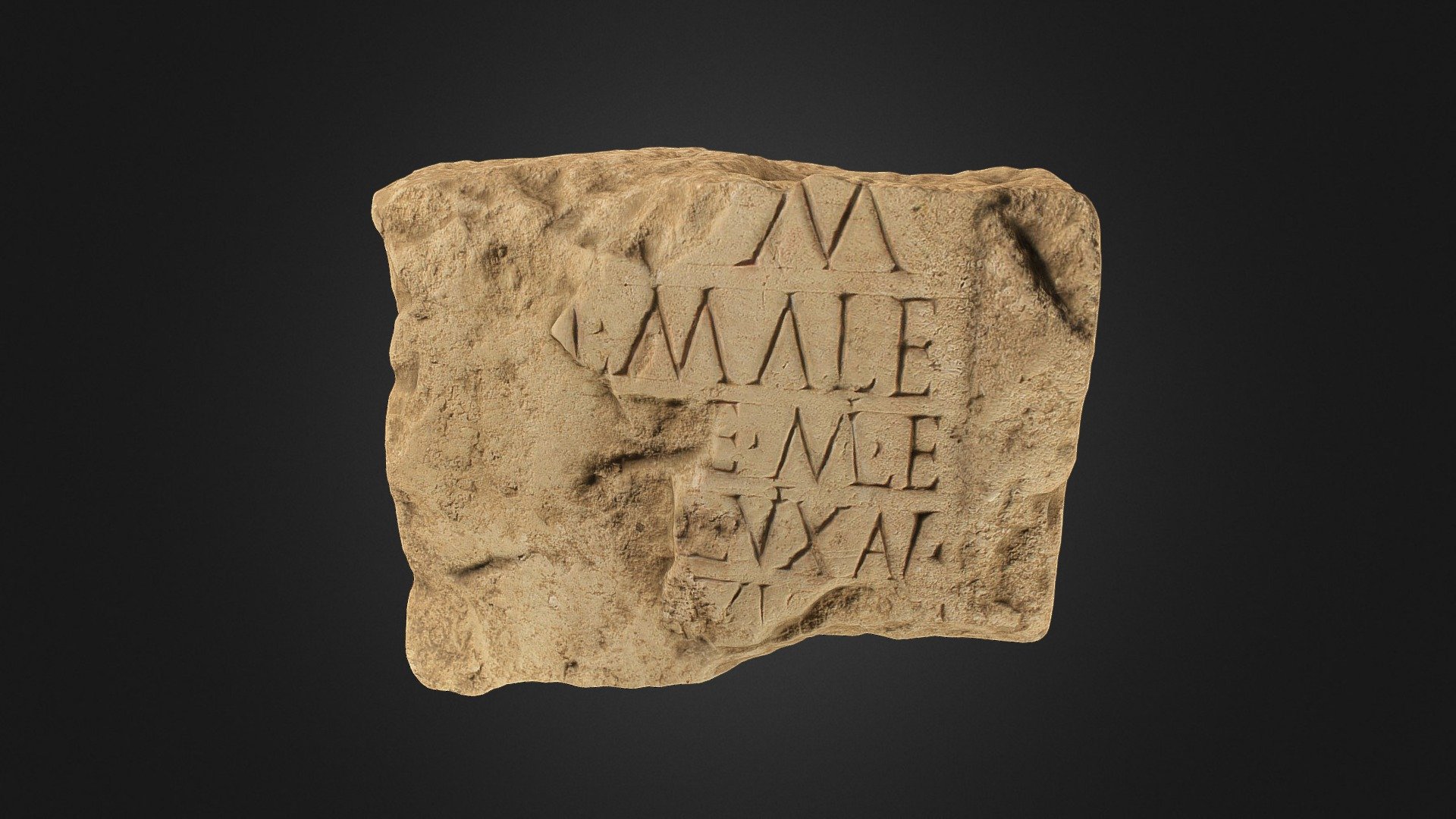 Lespede funerară - IDR III/1, 155 - 3D model by Muzeul National al ...